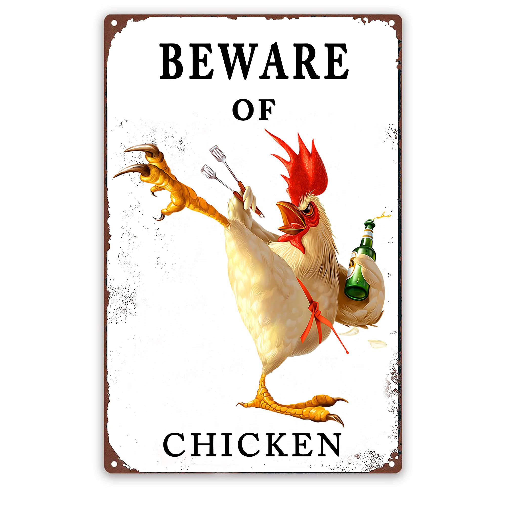 Buy U LIFEWHEEL Chicken Signs for Coop Funny Chicken Crossing Sign ...