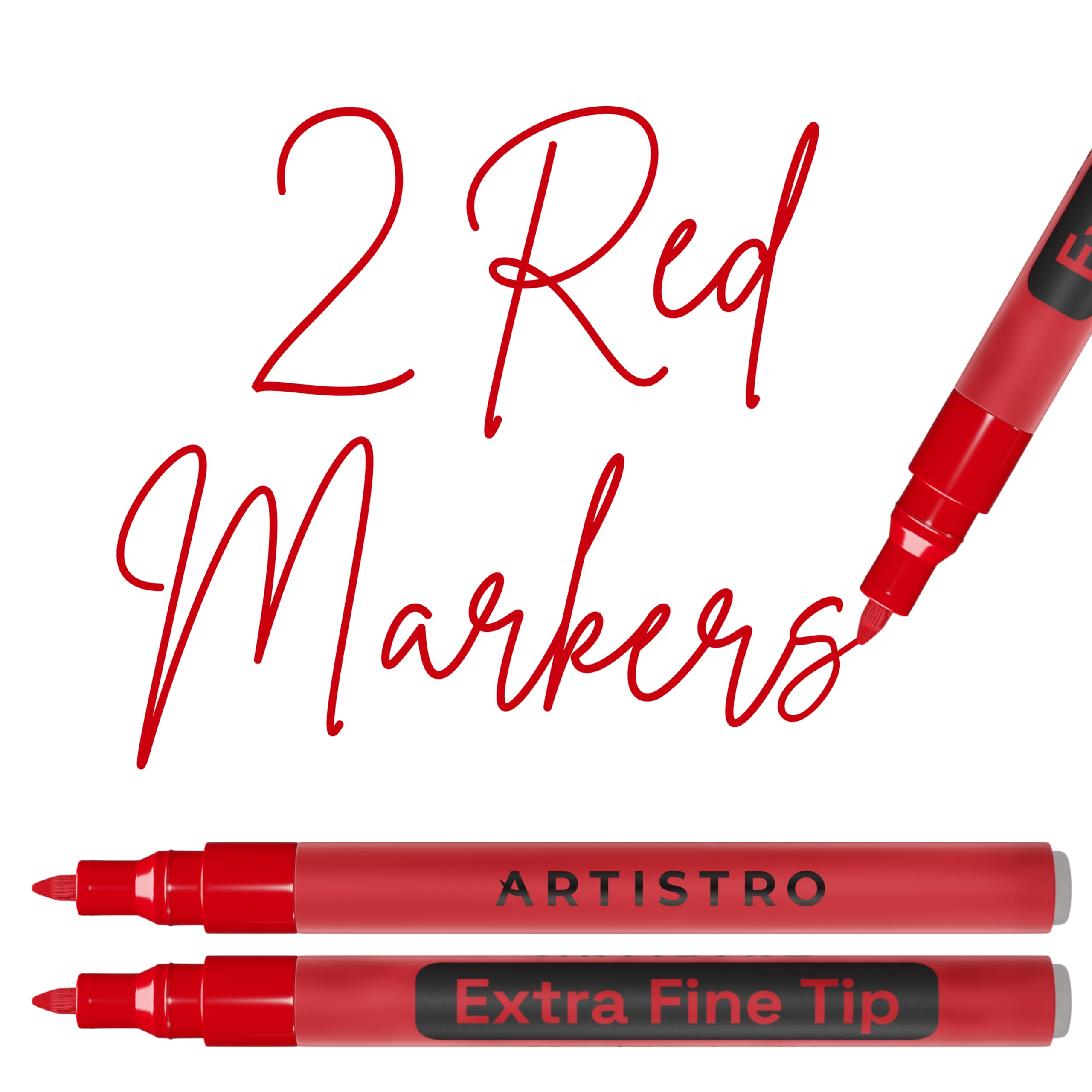 Amazon.com: ARTISTRO 2 Acrylic Paint Pens for Rock Painting Ceramic ...