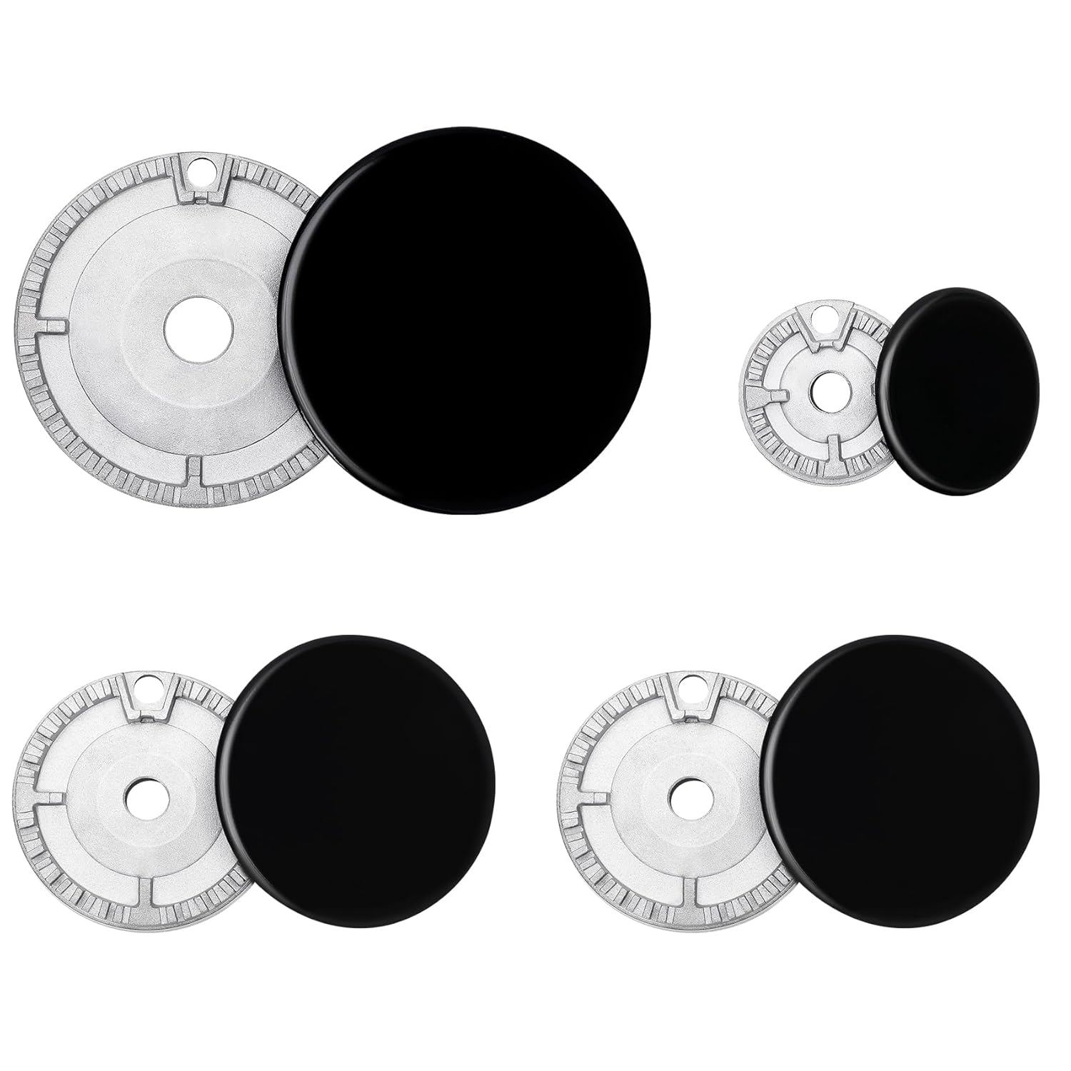 Lapert Upgraded Cooker Hat Set,Surface Gas Stove Burner Caps and Burner ...