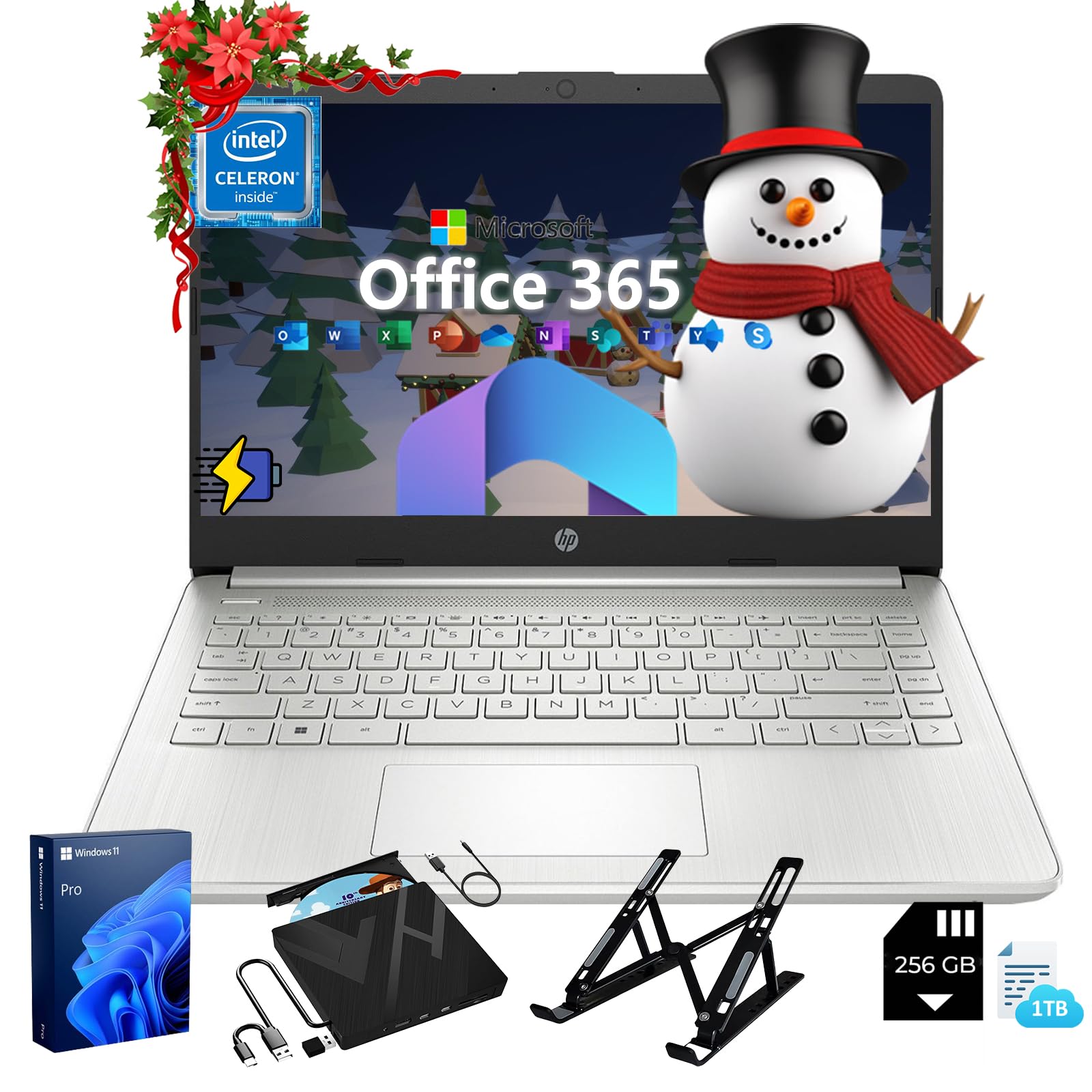 Amazon.com: HP 14-inch Flagship Laptop Computer - with External DVD ...