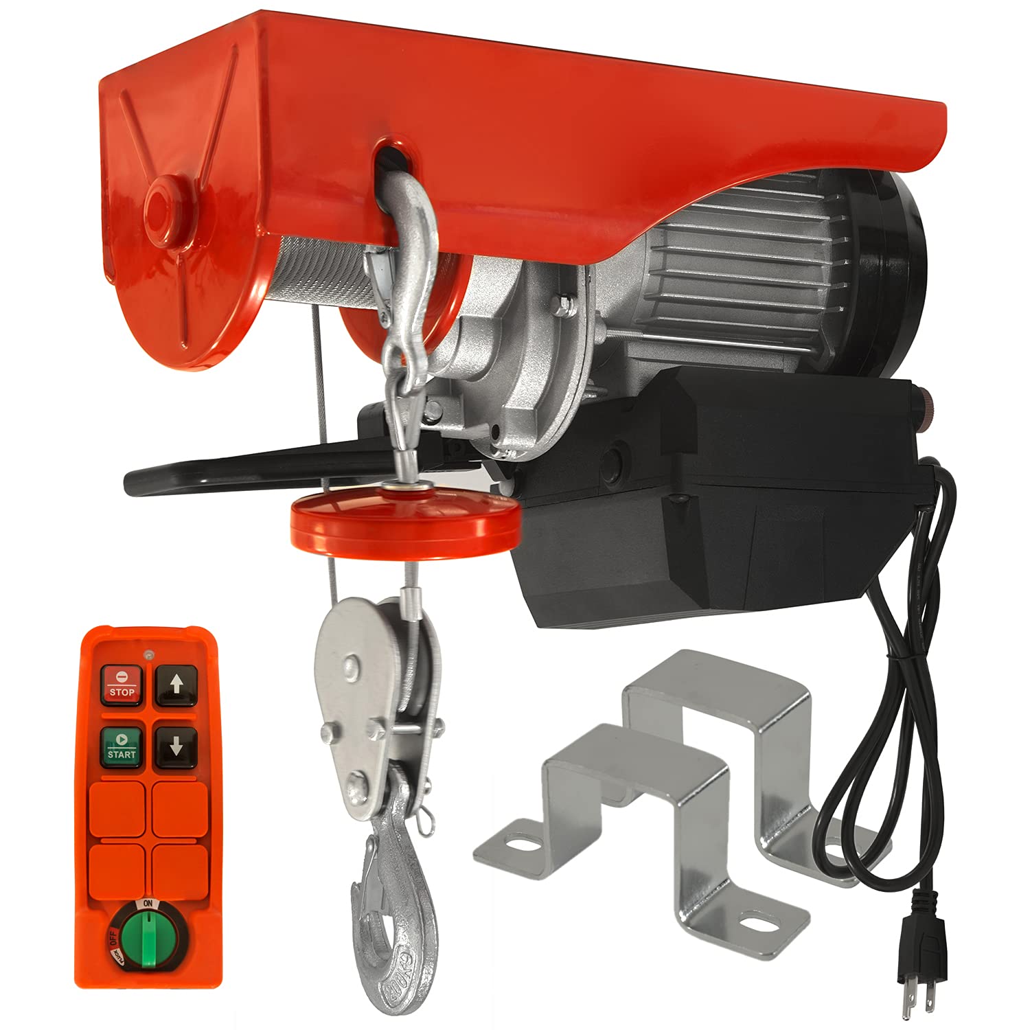 Ceiling Winch TUFFIOM 120V 440 LBS Lift Electric Hoist Crane, Electric ...