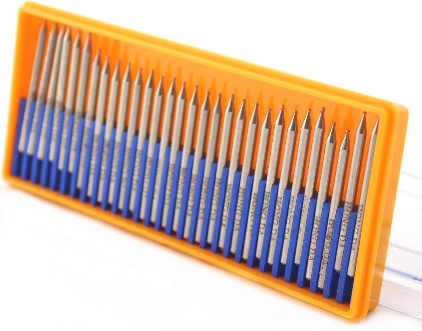 JINGLING 1mm Round Ball Head Diamond Grinding Bits Spherical Burrs with ...