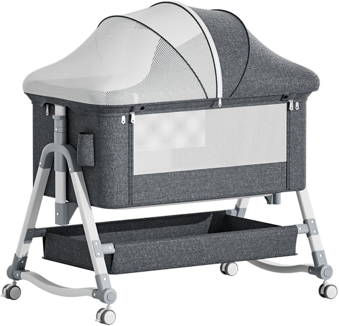 Amazon.com : 3 in 1 Baby Bassinet, Upgraded Beside Crib with 360 ...