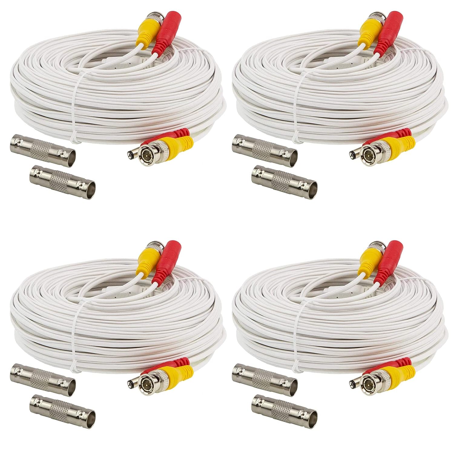 Amazon.com: InstallerCCTV 100ft BNC Camera Extension Cable, BNC Wire with Connectors All in one ...