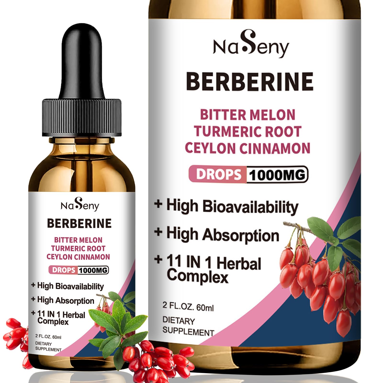 Amazon.com: Berberine Liquid Drops-Berberine HCL Drops with Ceylon ...