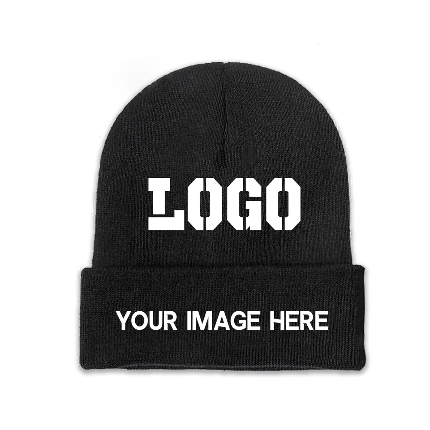 Amazon.com: Custom Beanie for Men Bulk Custom Winter Hat Add Your Logo ...