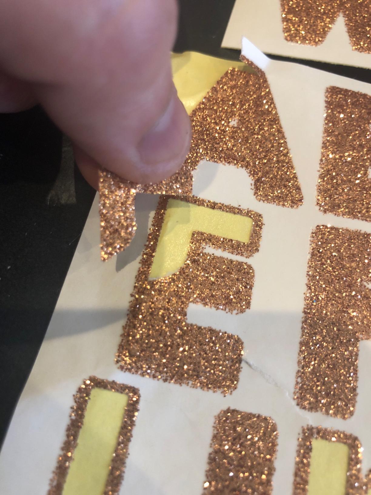 Amazon.com: Andaz Press 1 Inch Real Glitter Rose Gold Letters, Alphabet ...