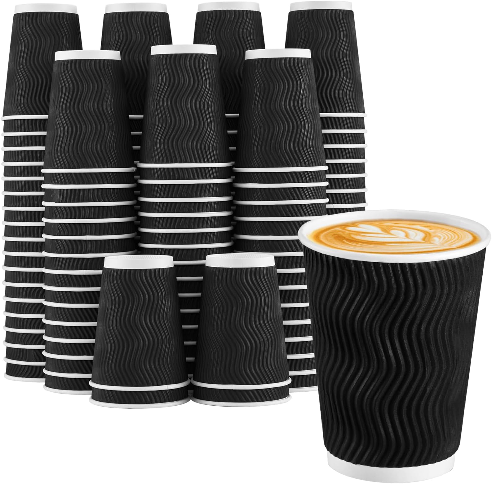 Amazon.com: Custom White Coffee Cup Sleeves,Personalized Disposable cup ...