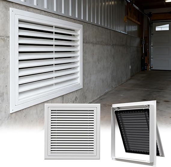 Return Air Vent Cover, White Aluminum Removable, 16x32in Hole/Duct ...