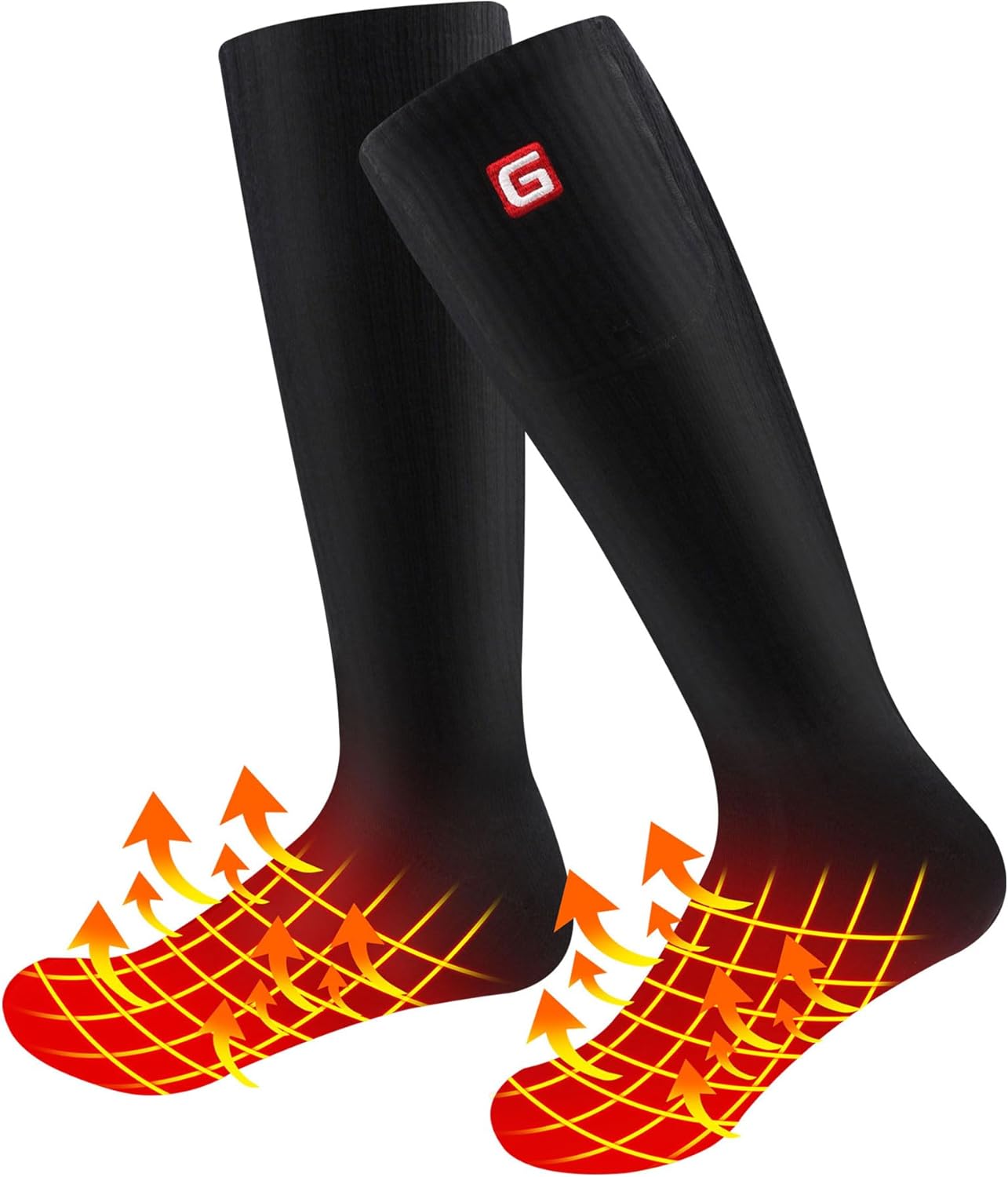 Amazon.com: QILOVE Heated Socks for Men & Women, 4000mAh Rechargeable ...