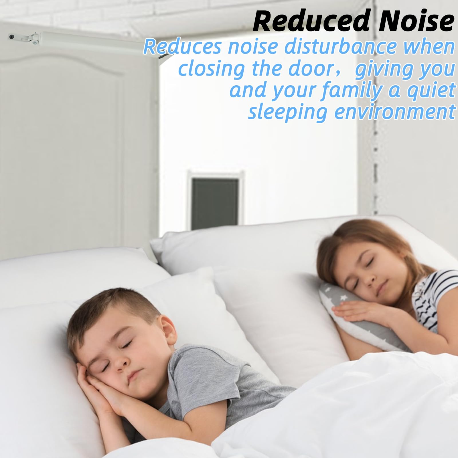 Snapklik.com : 2 Pack Screen Door Closer, White Storm Door Closer, Pneumatic Storm Door Closer ...