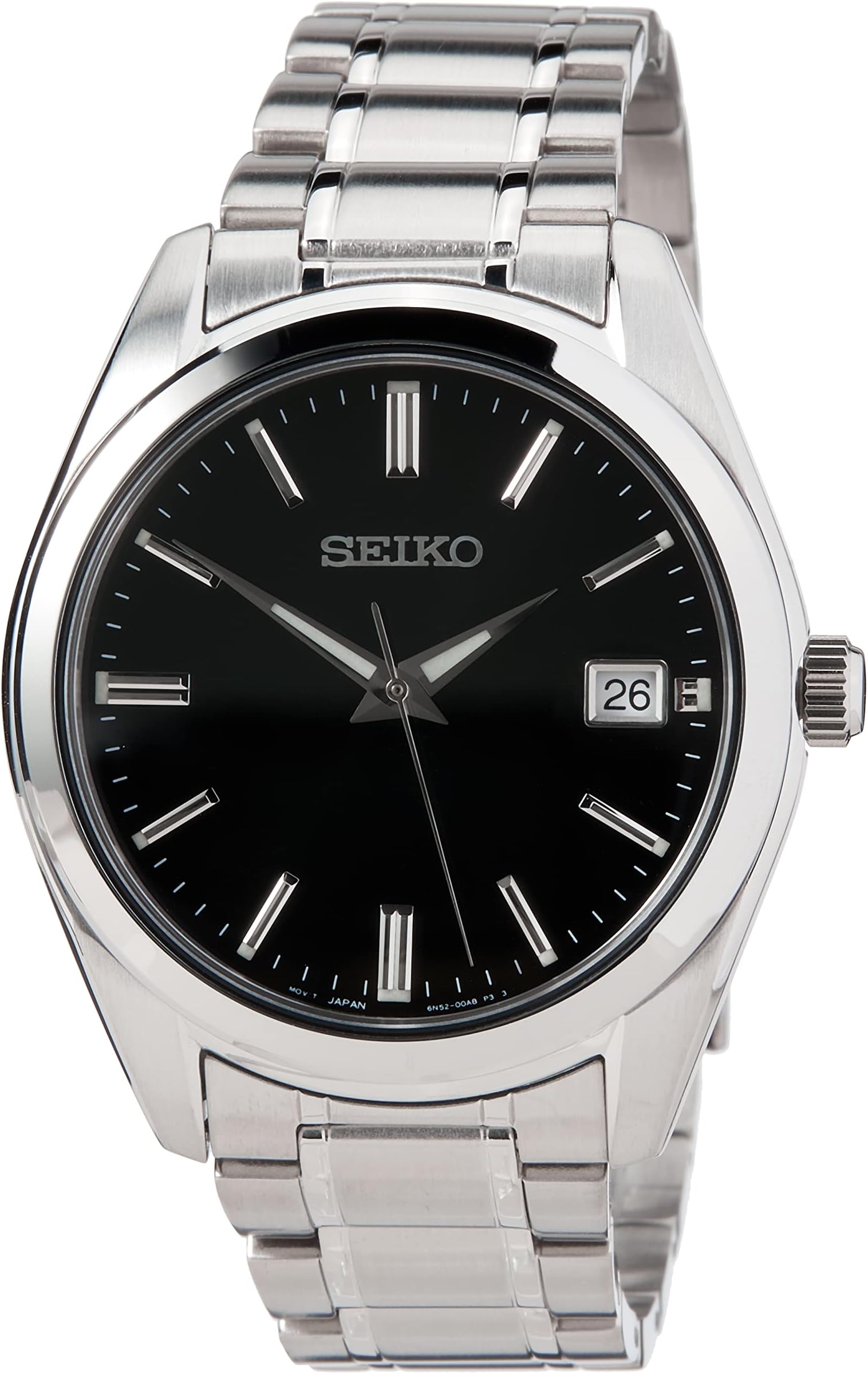 Seiko Men's Analogue Japanese Quartz Watch with Stainless Steel Strap ...