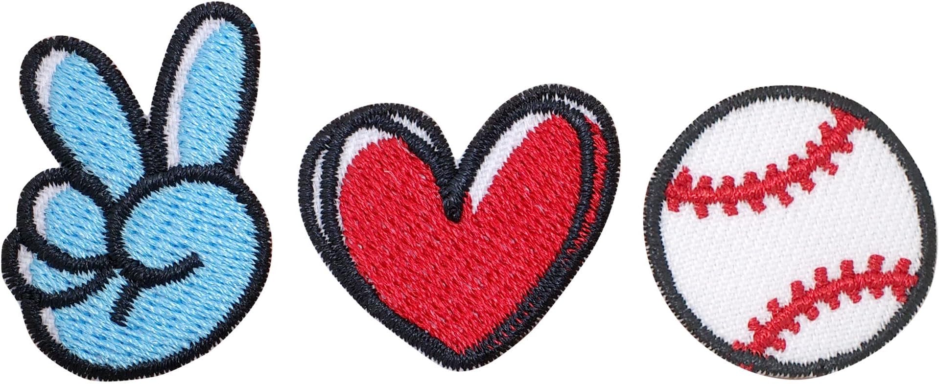 Amazon.com: XUNHUI Baseball Embroidered Patch for Clothing Iron on Sew ...