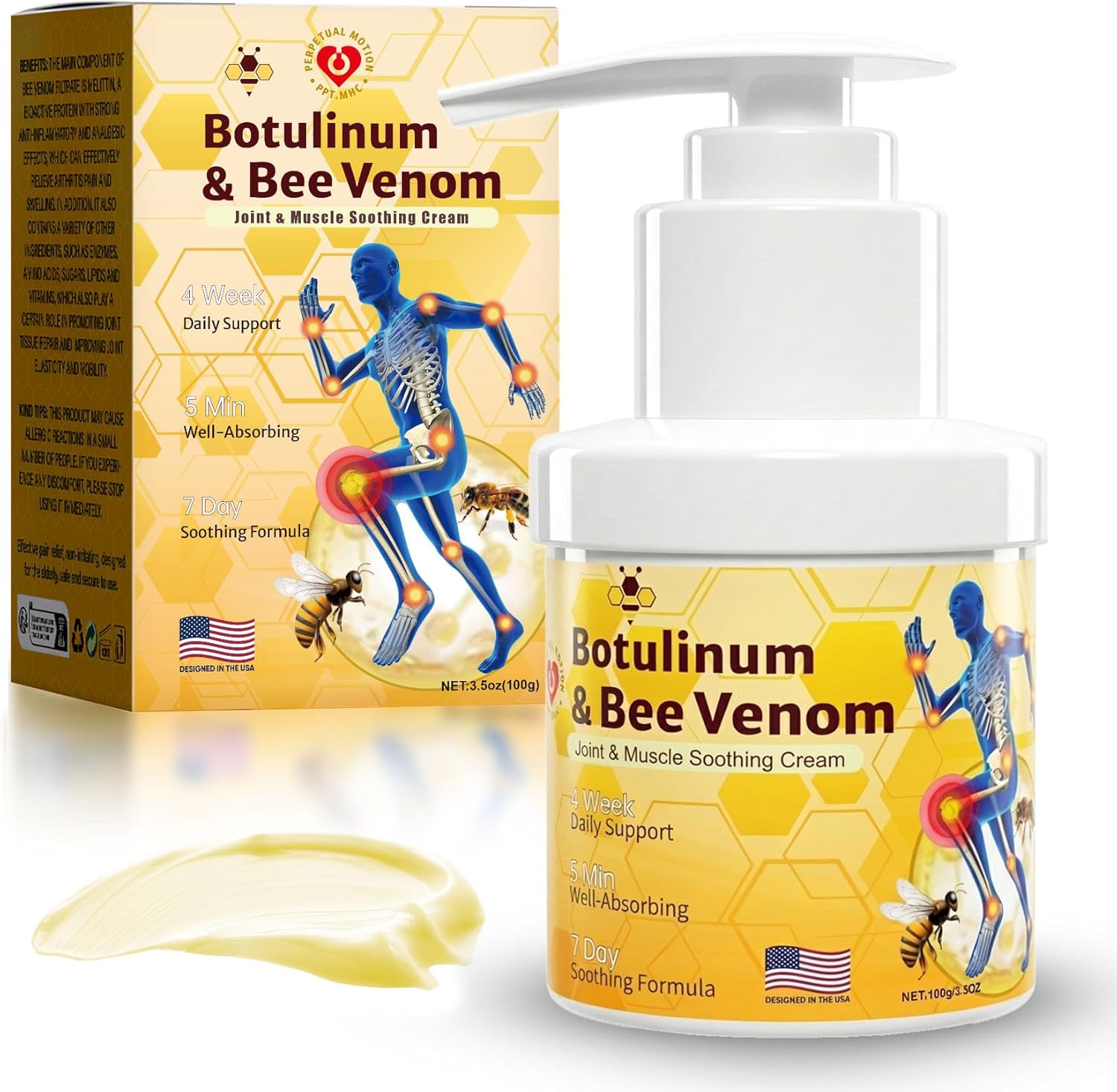 Amazon.com: PPT.MHC 2026 Bee Venom Joint & Muscle Support Cream with ...