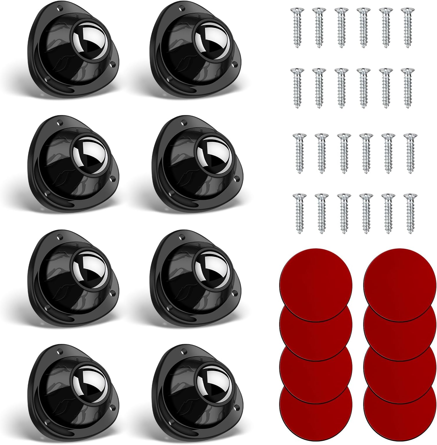 Amazon.com: Shepherd Hardware 8721E Hidden Swivel Plate Casters, 2-1/2 ...