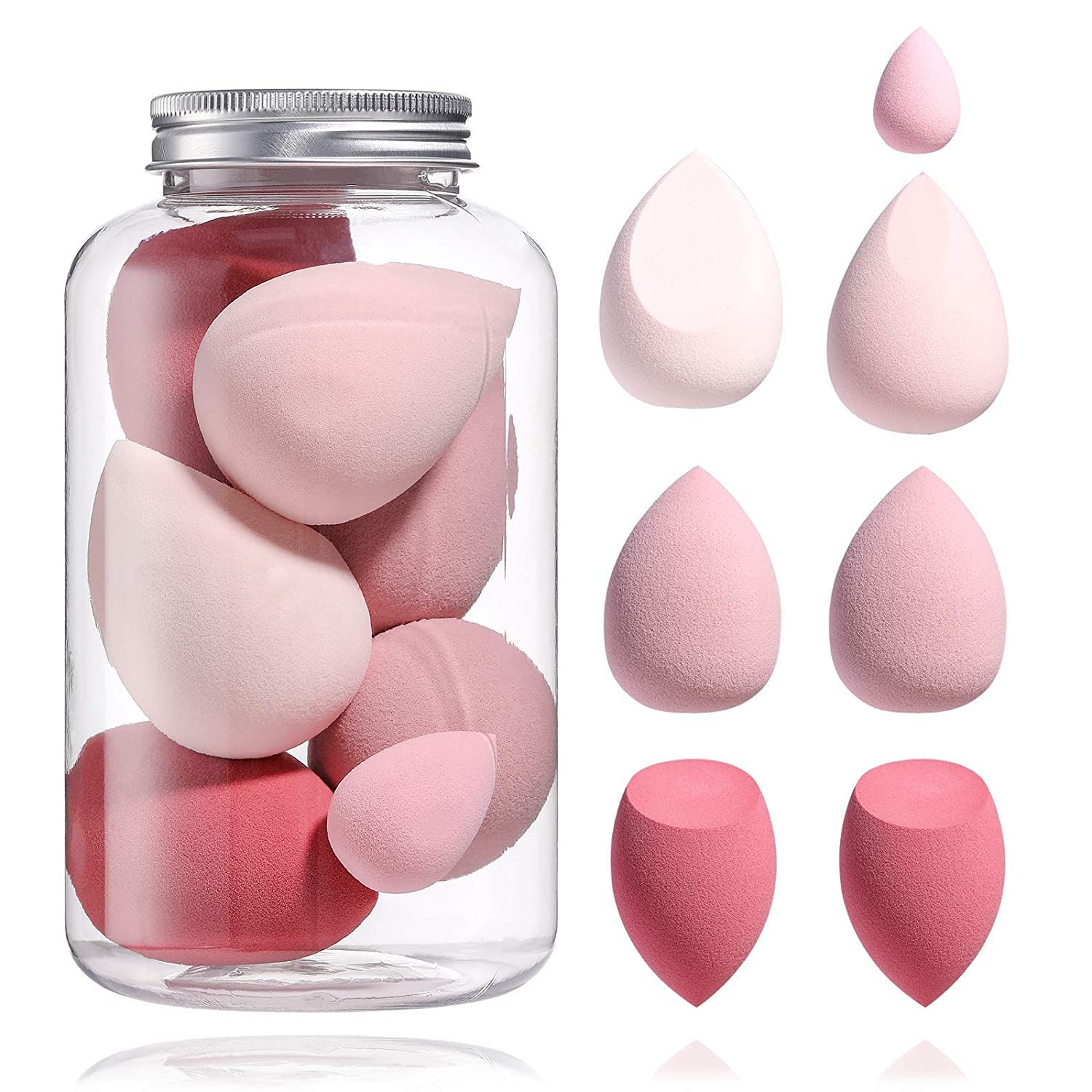Amazon.com : SAPURAIS Makeup Sponge Set – 7-Piece Multi-Shape Beauty ...