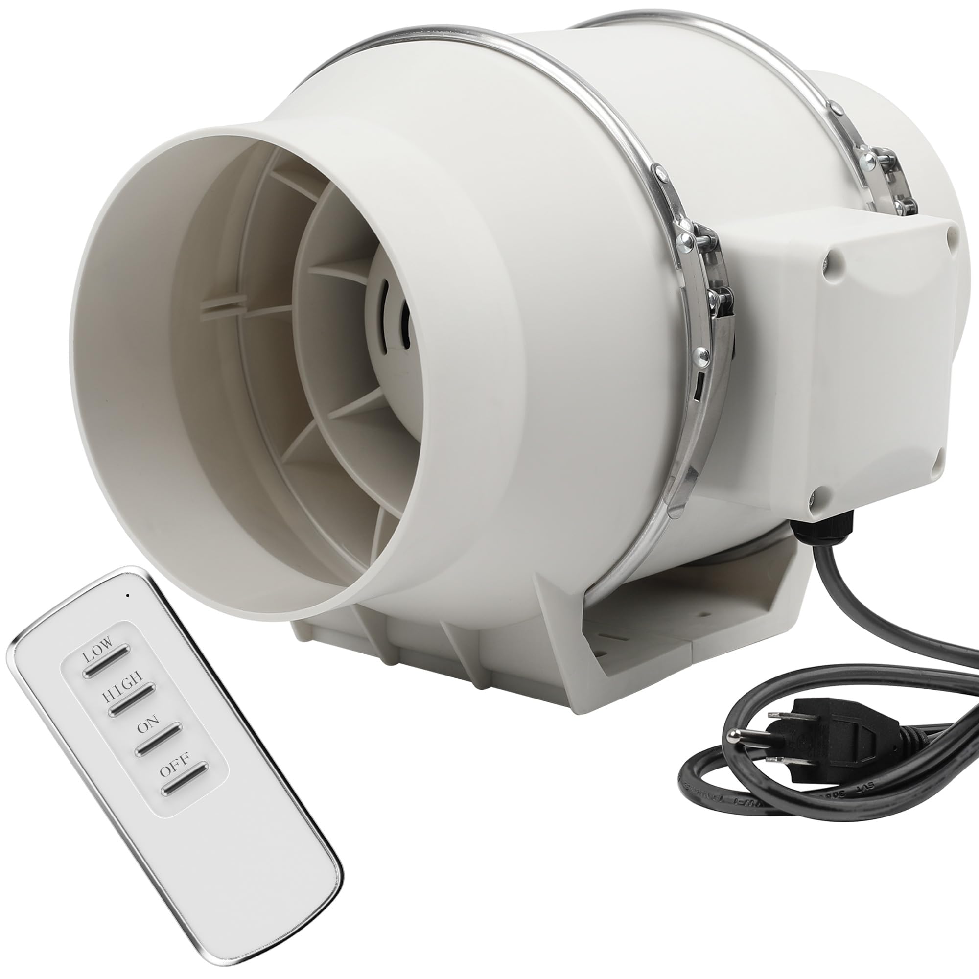 Amazon.com: Voltset 6 Inch Duct Fan, Inline Ventilation Exhaust Fan ...