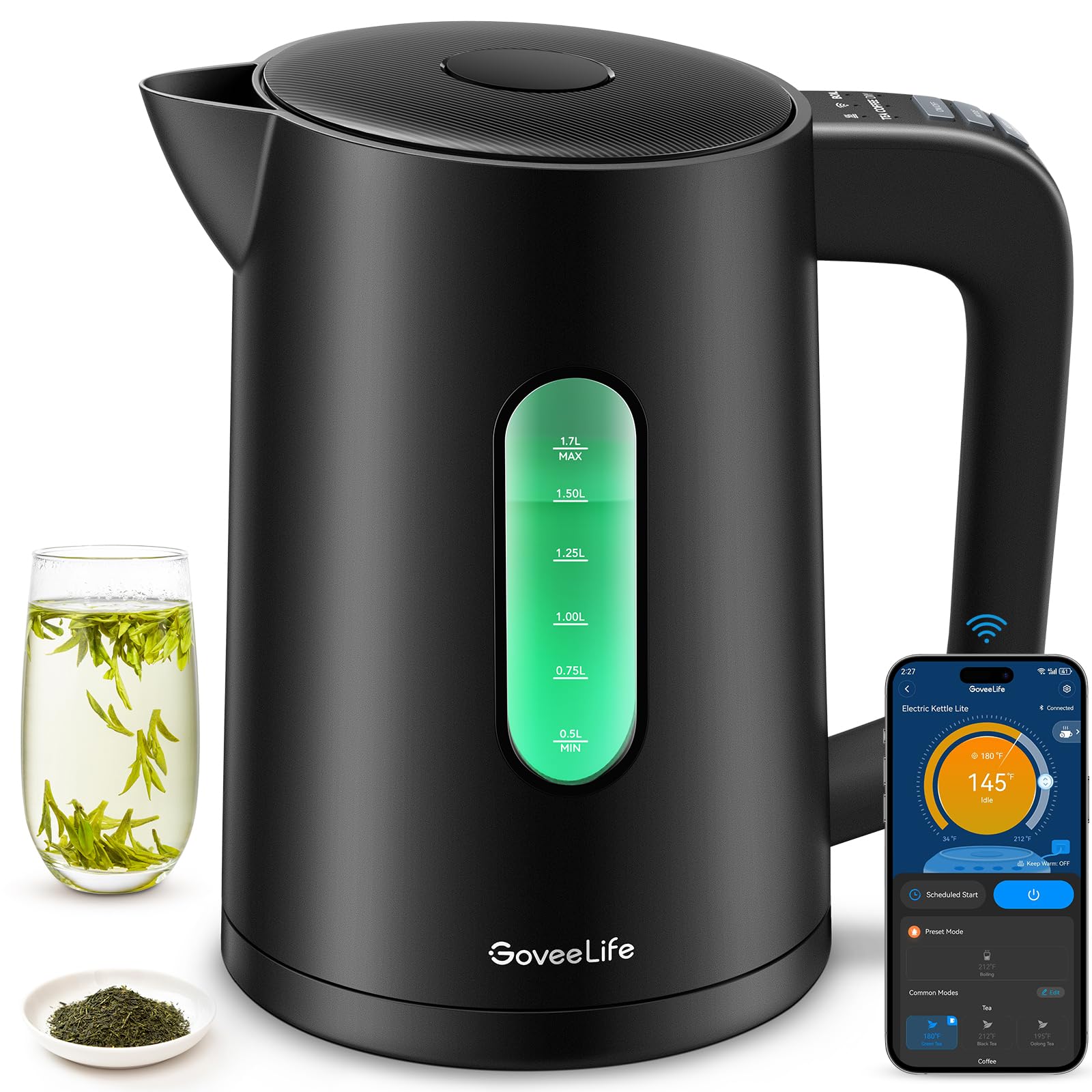 Amazon.com: GoveeLife Smart Kettle Temperature Control 1.7L, 1500w WiFi ...