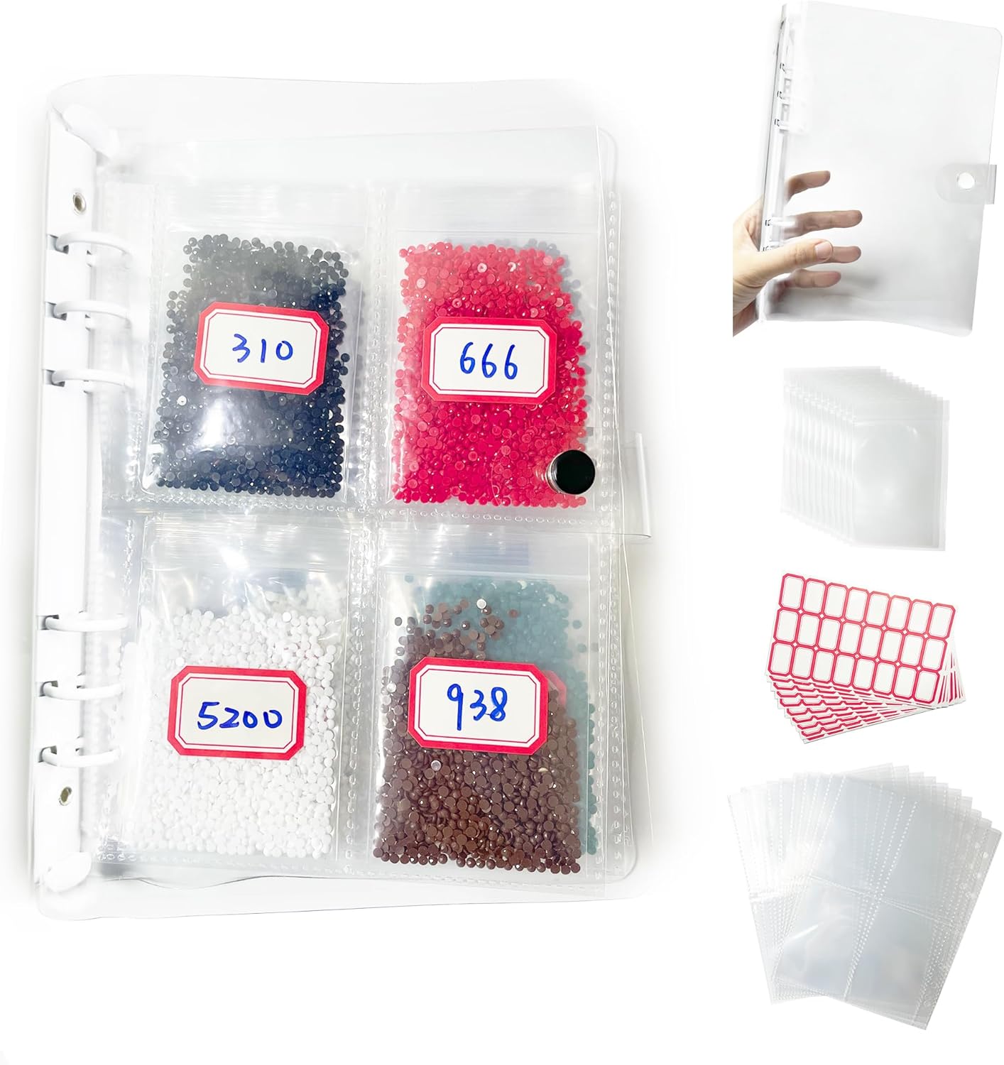 Amazon.com: Eiflow Diamond Gem Storage Book, Diamond Art Accessories ...