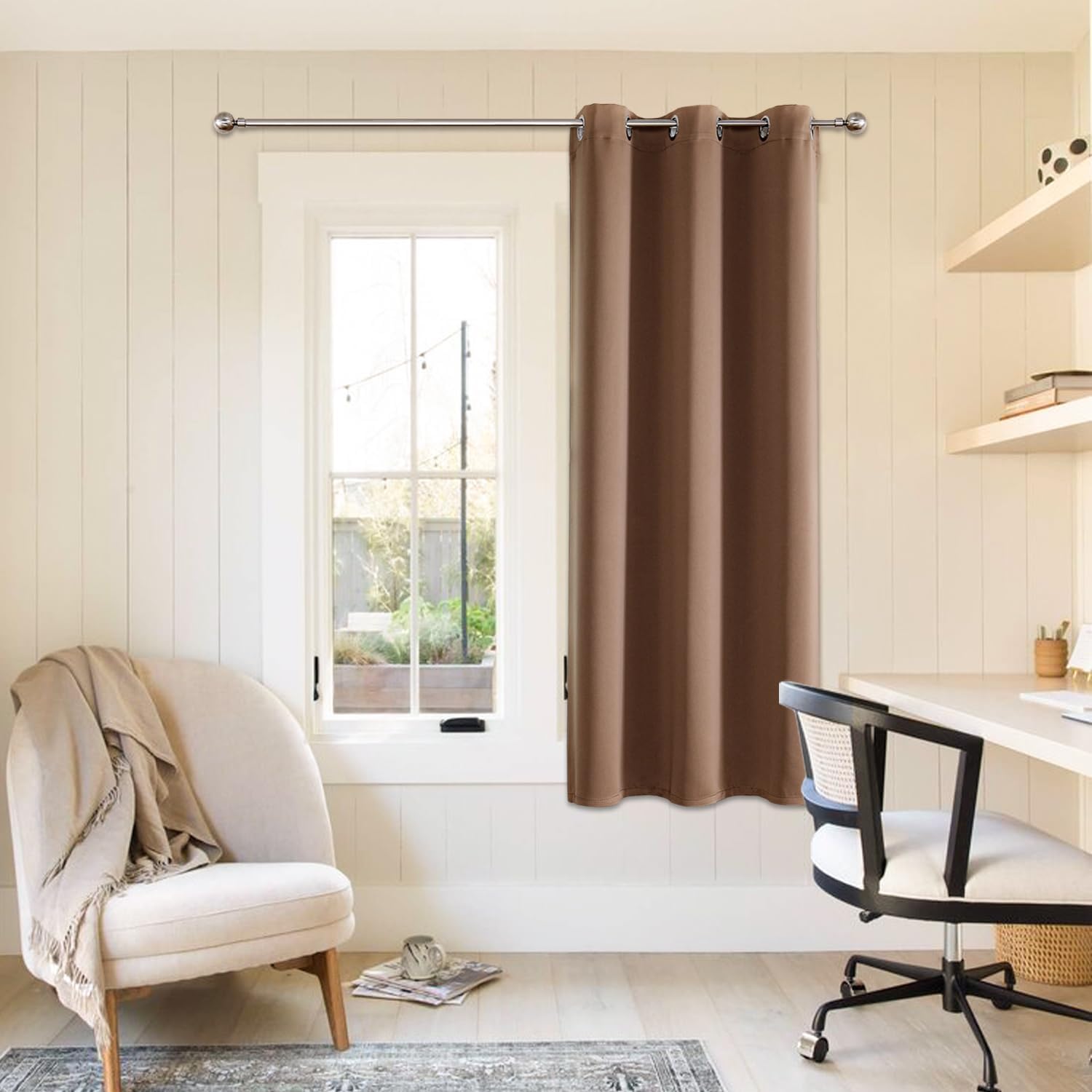 Amazon.com: ChrisDowa Small Window Curtains 50 inches Long for Bedroom ...