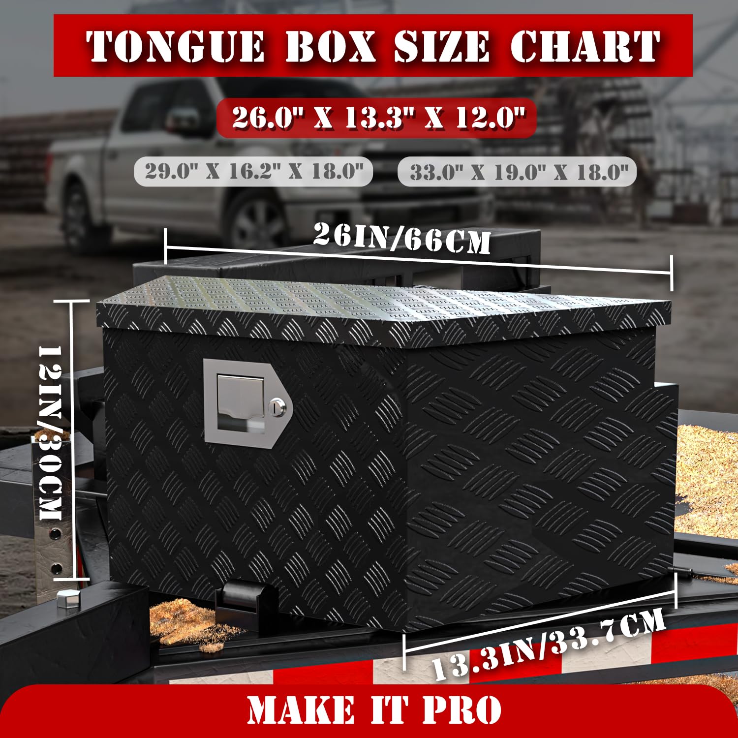 Snapklik.com : KitsPro 26 Inch Trailer Tongue Box Universal For ATV UTV ...