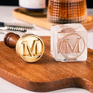 Amazon.com: Personalized Ice Cube Stamp, Ice Logo Plate, Ice Stamp Mold ...