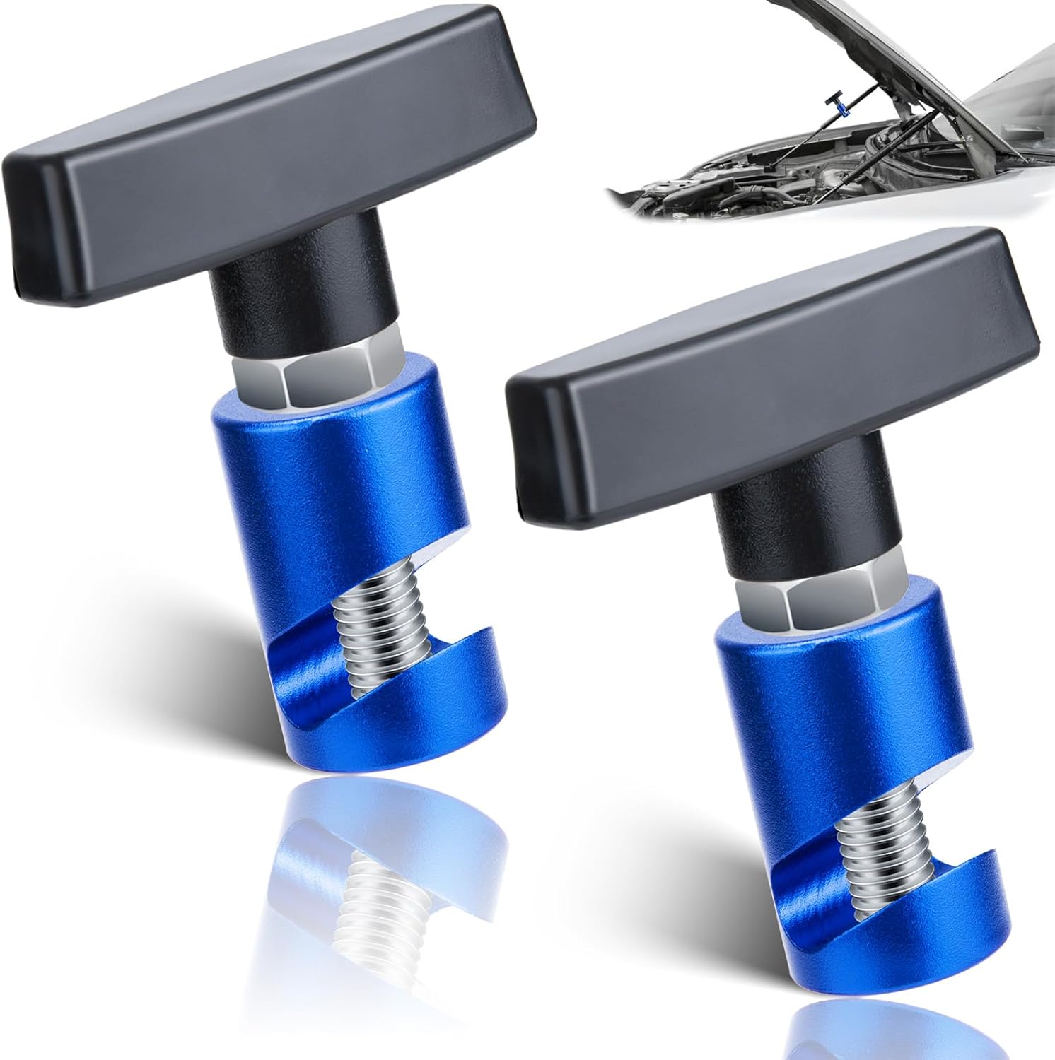 Amazon.com: 2 PCS Car Hood Prop Struts Clamp, Hood Strut Clamp, Car ...