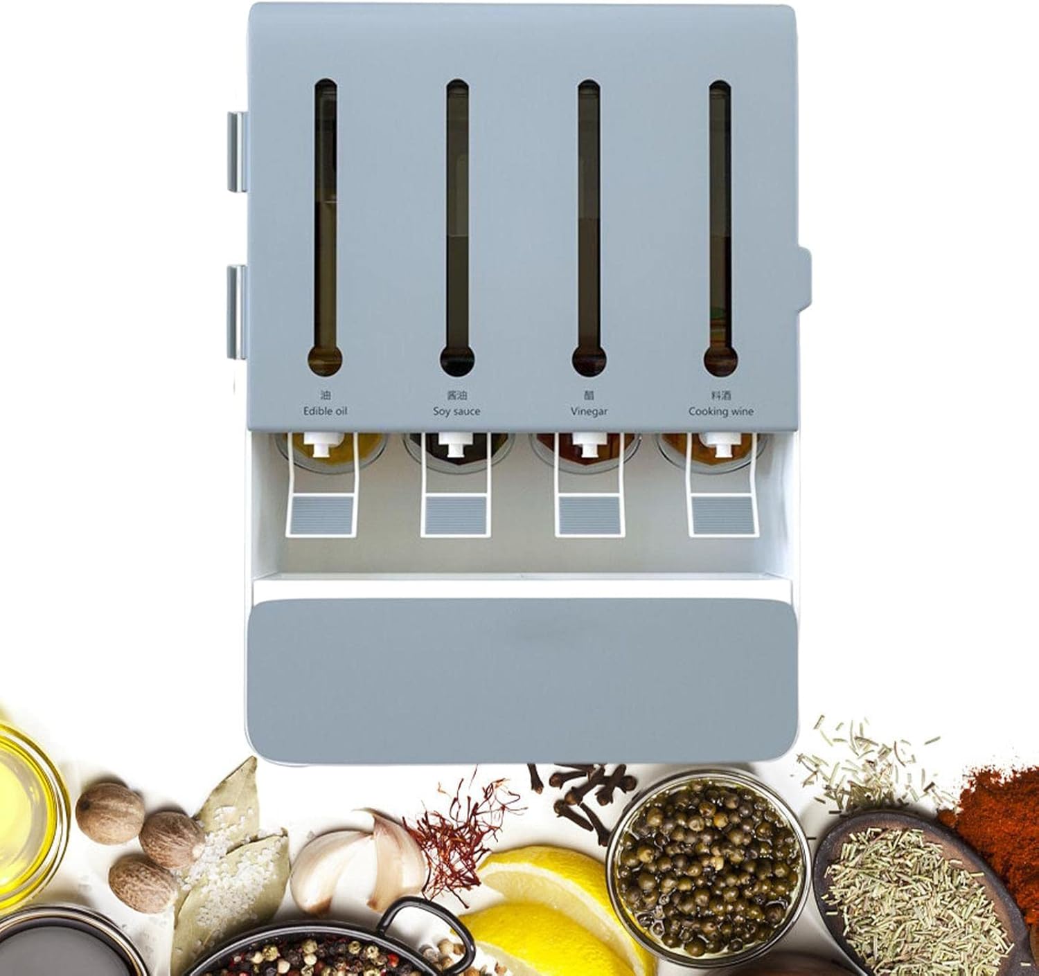 Amazon.com: Wall Mount Rack Organizer, Dispenser For Syrups And Sugar ...