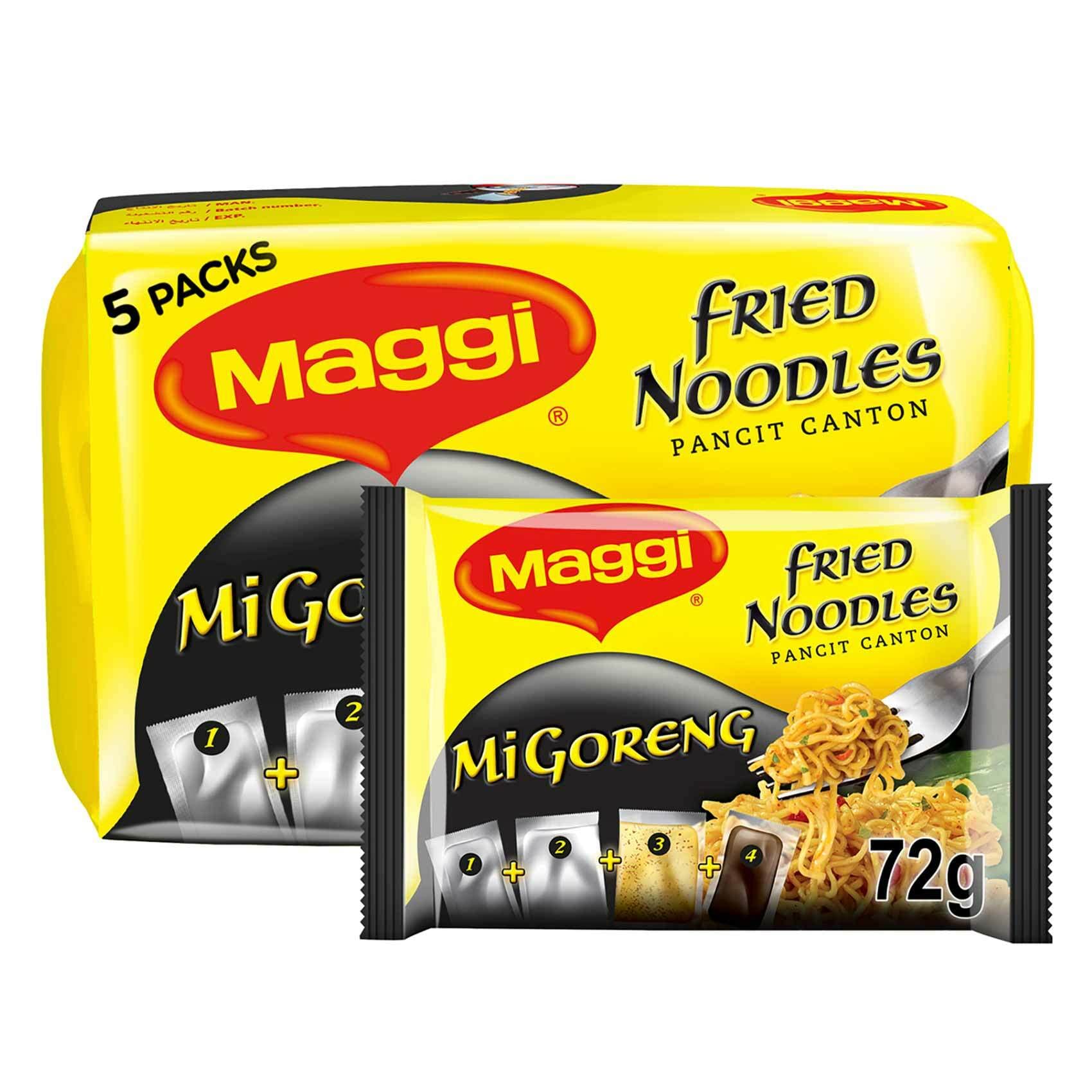 Buy Maggi Fried Noodles Pancit Canton Original Taste With 4 Flavour ...