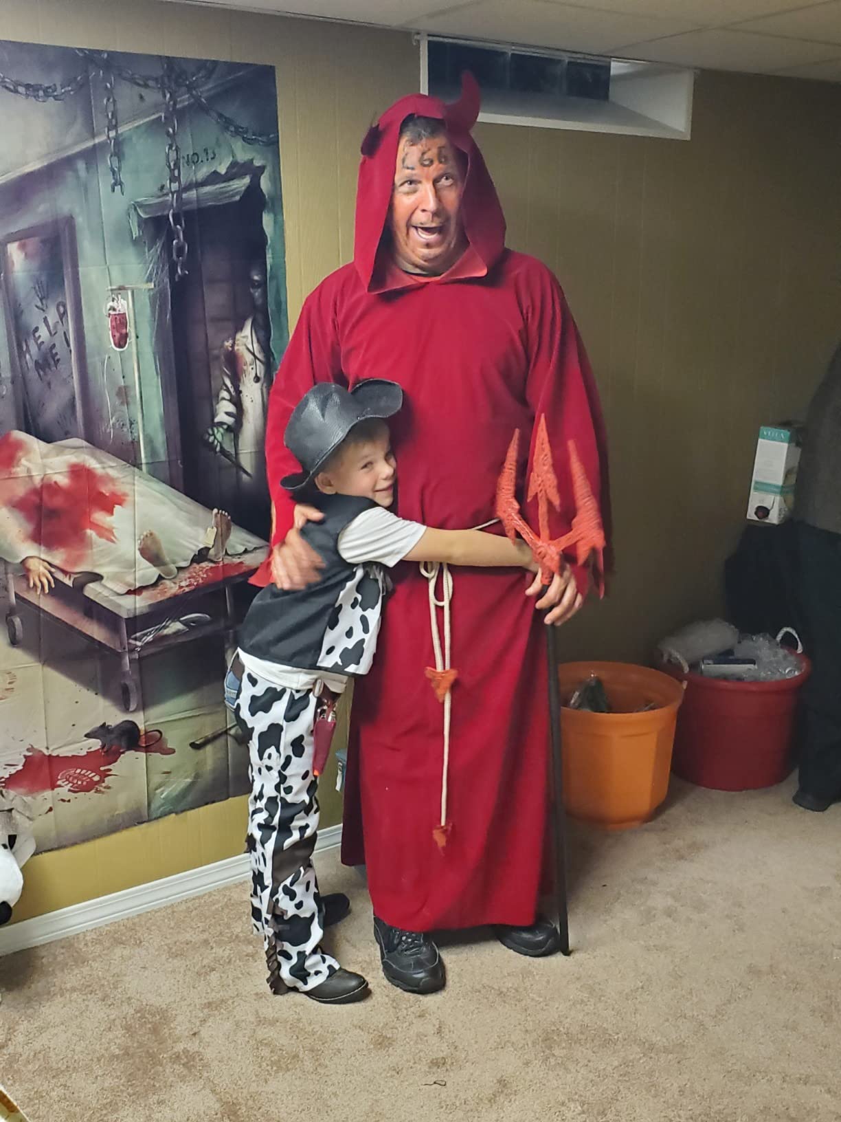 Amazon.com: Rubie's mens Demon Lord Costume Party Supplies, Red ...