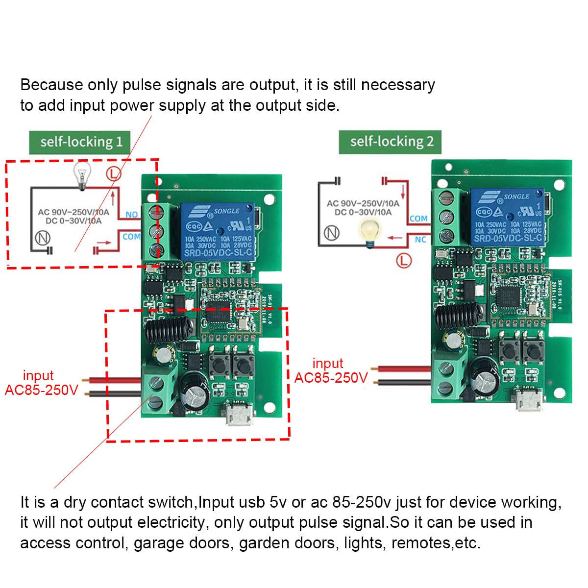 Snapklik.com : Zigbee 1CH 12V/24V Smart Switch Module For Sliding Gate ...