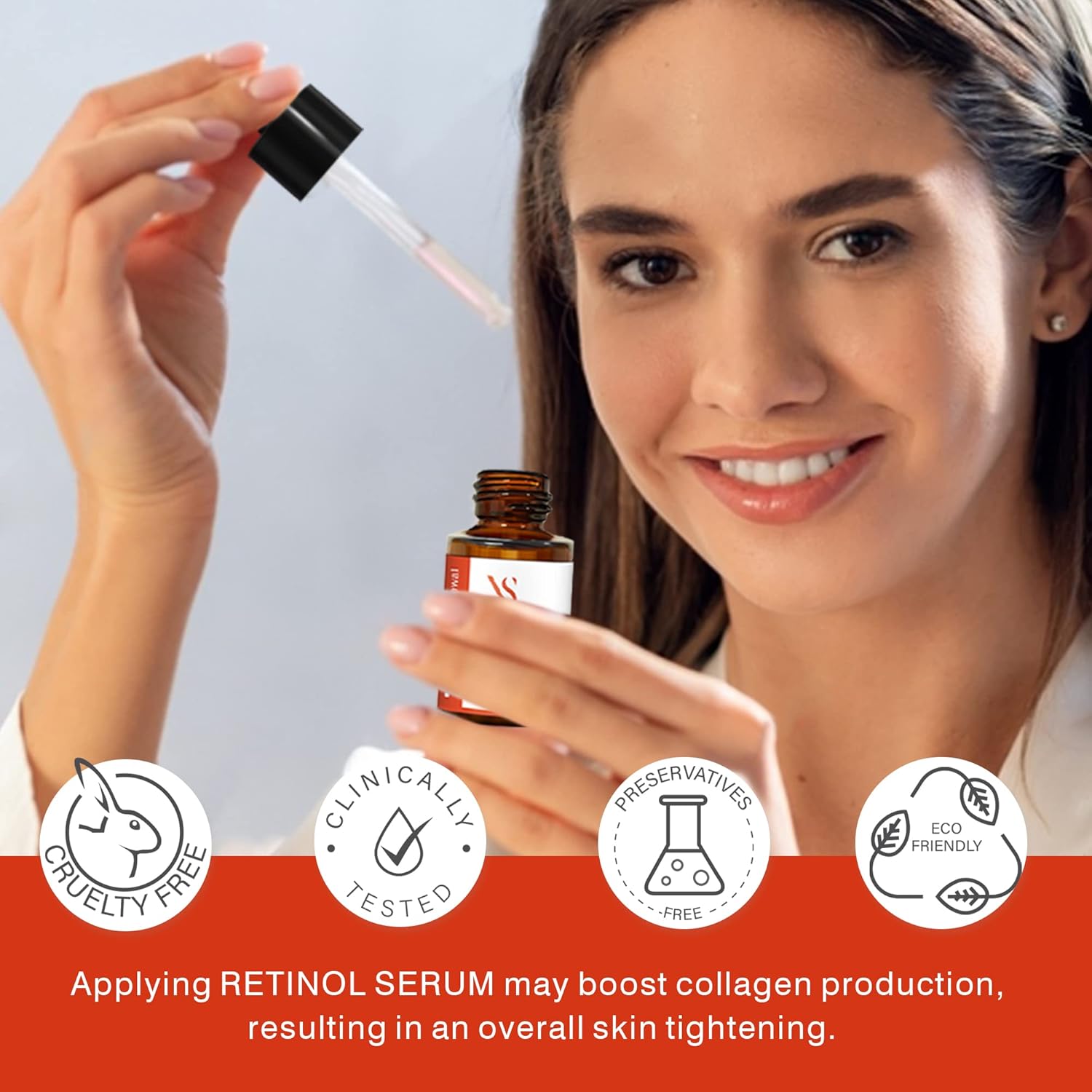 Suero de retinol para cara, suero de retinol con ácido hialurónico, suero antienvejecimiento ...