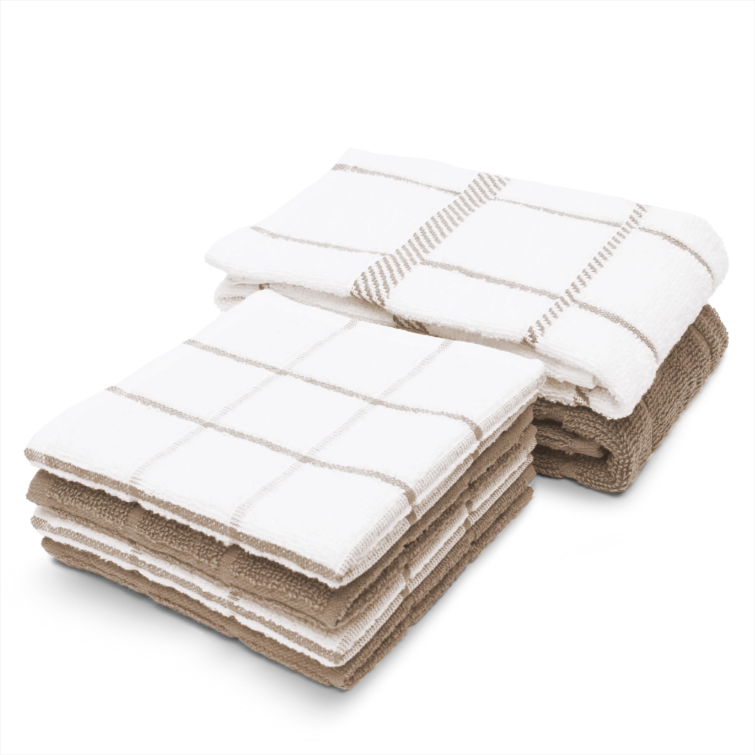 Amazon.com: Mellow Buff 100% Cotton Kitchen Towels and dishcloths Sets ...