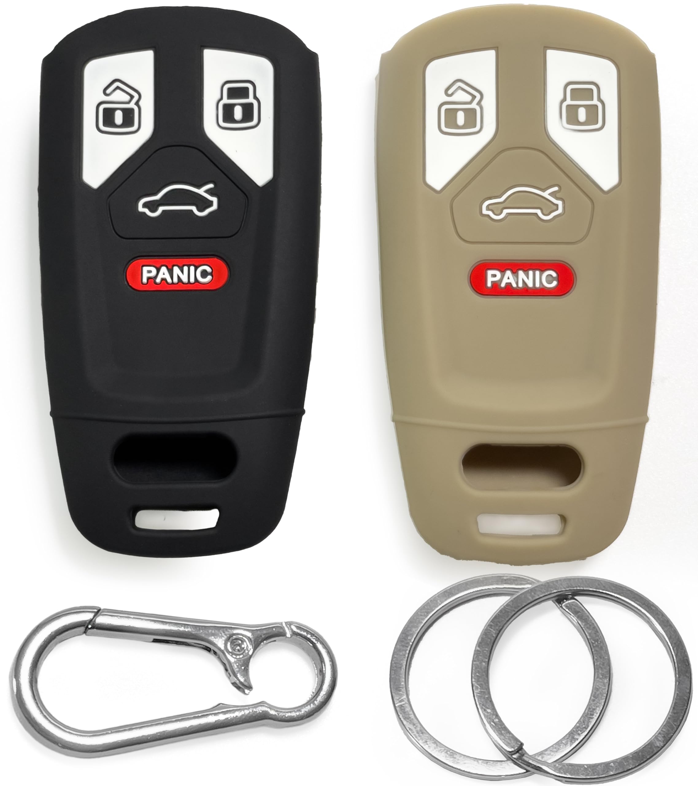 Amazon.com: Click&Fit Silicone Key Fob Covers Compatible with Audi Q5 ...