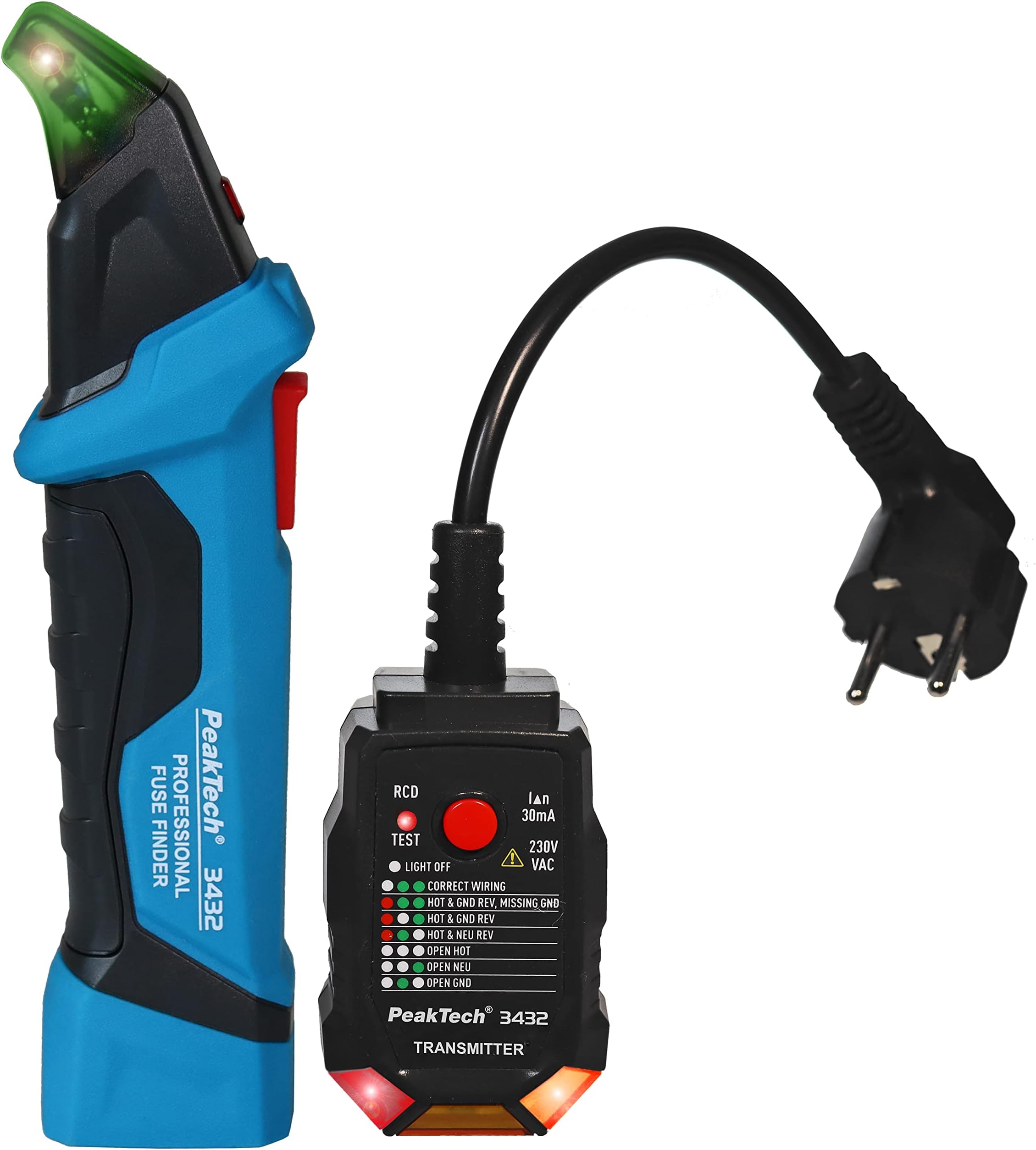 VOLTCRAFT VC-34 Tester rapido per interruttore differenziale CAT III ...