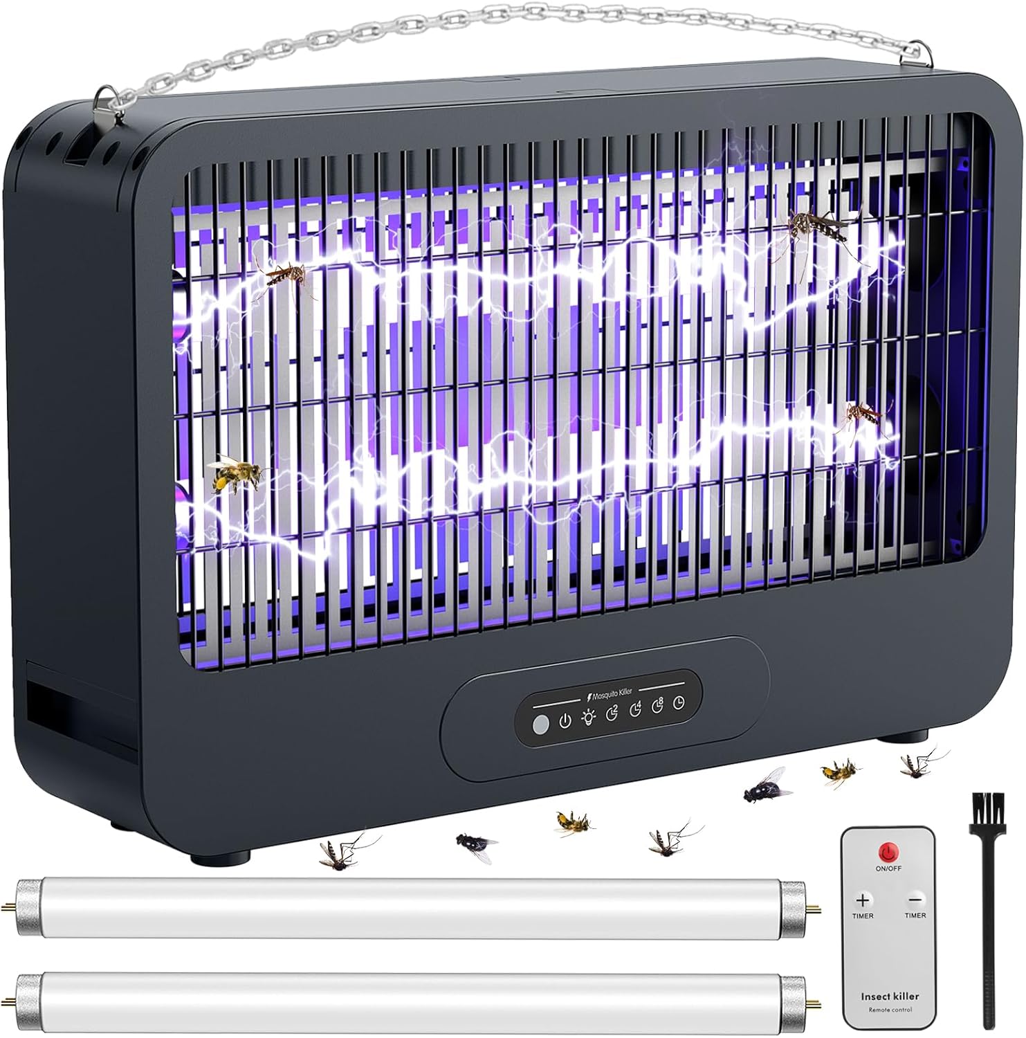 Fly Zapper Indoor and Outdoor,4000V Fly Killer Electric,Double-Sided ...