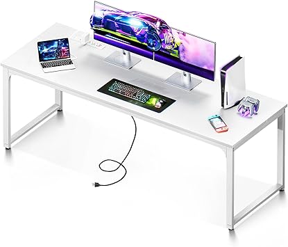 Amazon.com: Coleshome 71 Inch Computer Desk with USB ports, Large ...