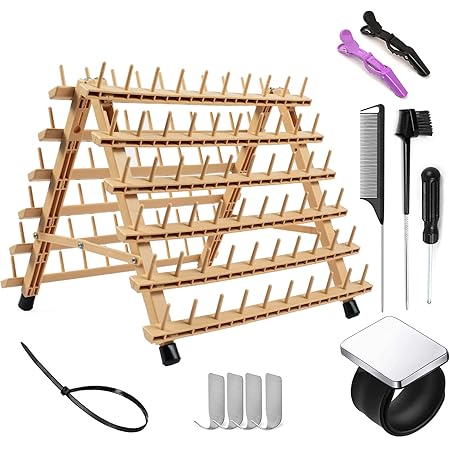 Amazon.com : Braiding Hair Rack - Hair Braiding Rack with 60 Pegs ...