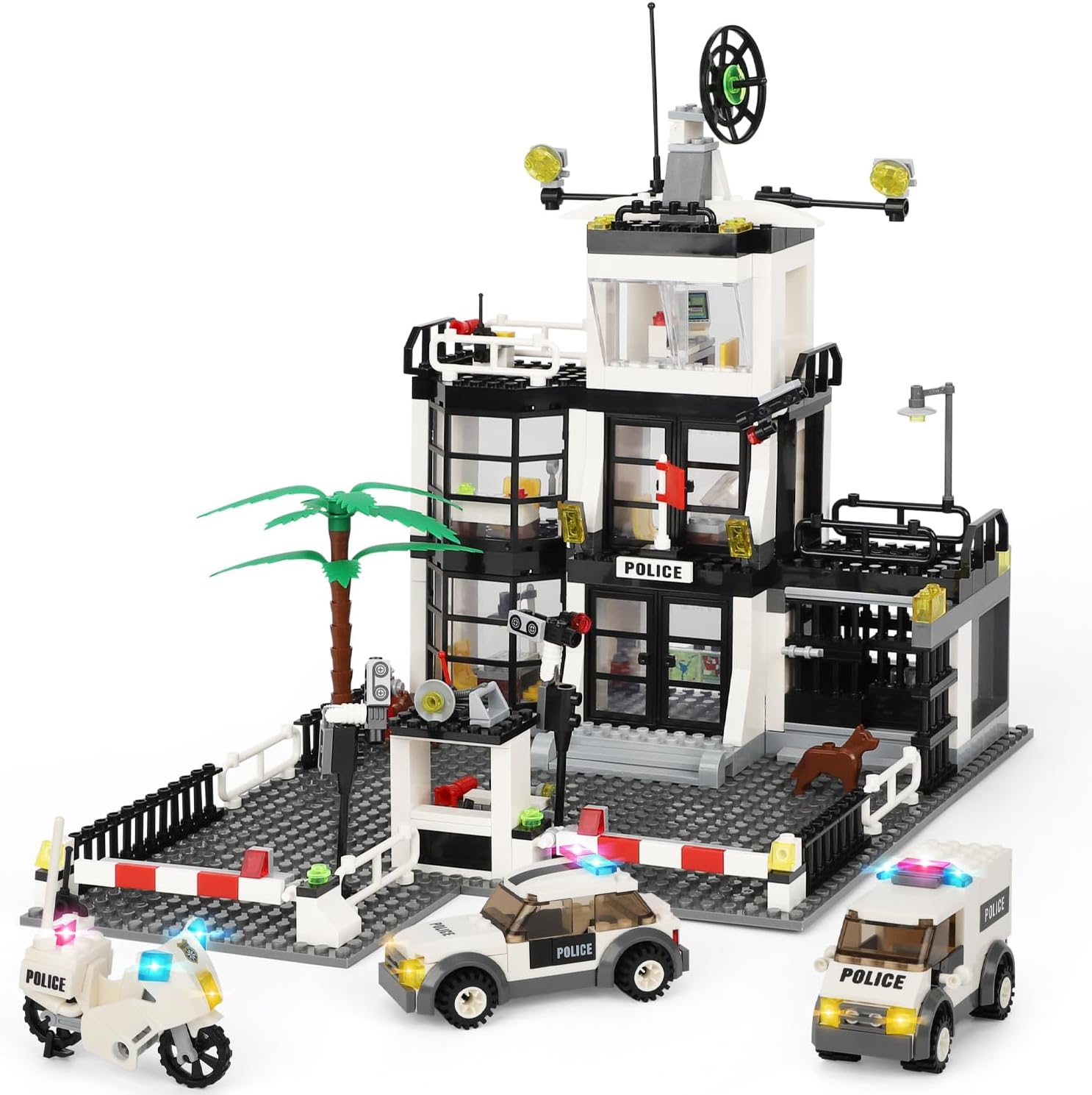 Amazon.com: City Police Station Building Set 631pcs -City Police ...