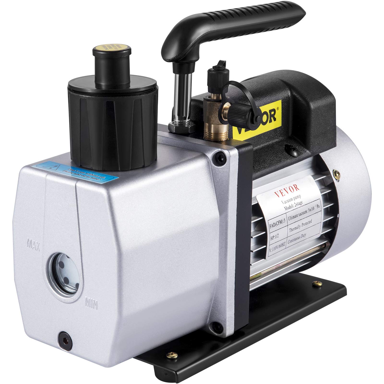 Buy Vacuum Pump 5CFM 2 Stage HVAC Vacuum Pump 1 2 HP Rotary Vane