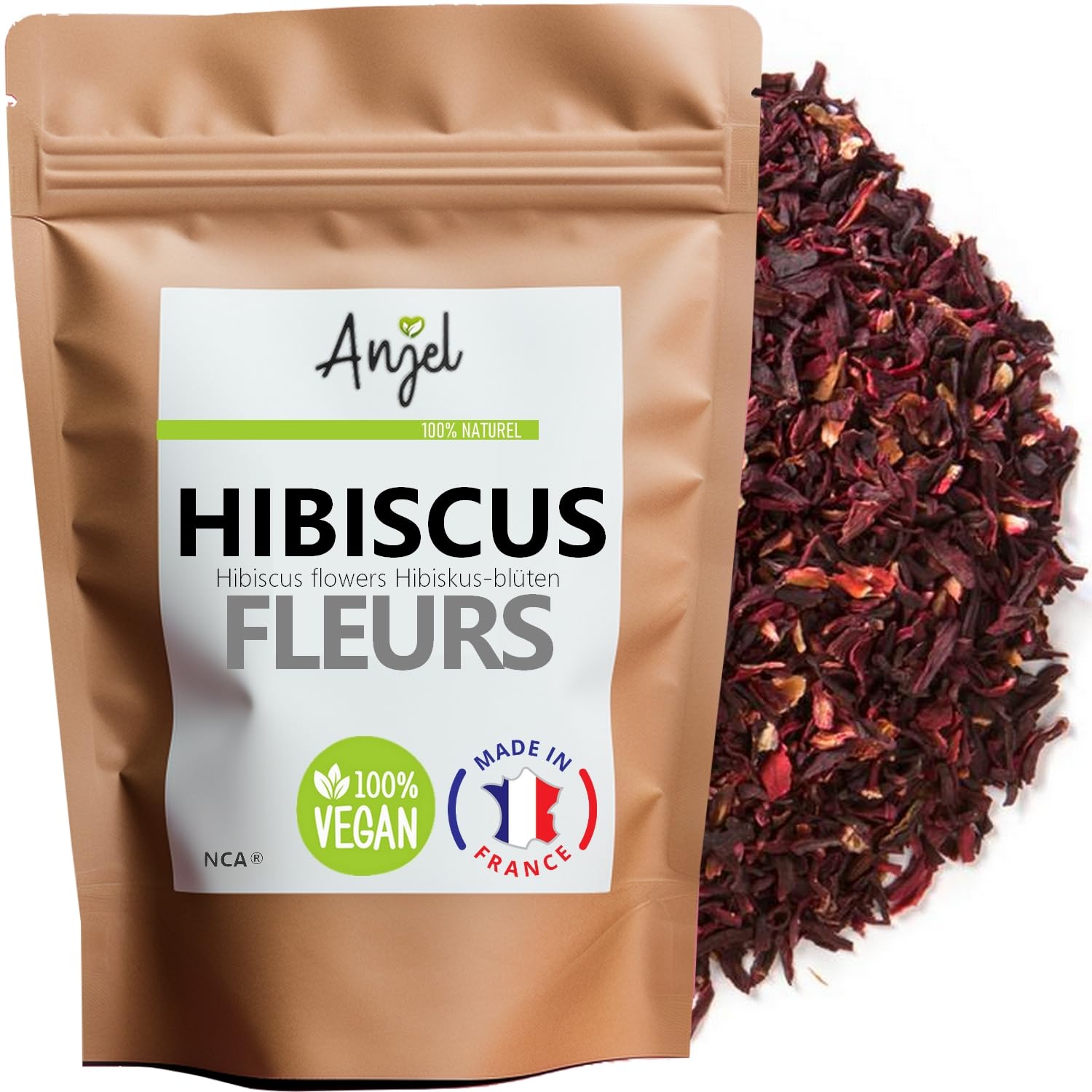 Fleurs d'Hibiscus Séchées 100% Naturel - Hibiscus Fleur Coupée ...