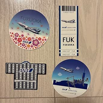 Amazon.co.jp: ANA ANA Fukuoka Airport Stickers 4 Sheets : Toys & Games