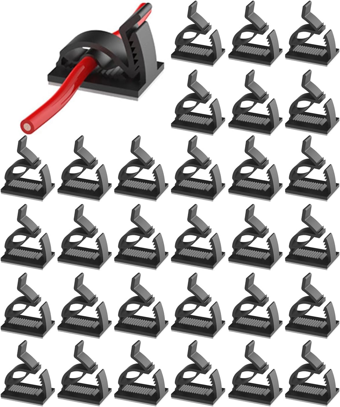 WEZCHUGHAOL Clips adhesivos para cables, Clips para Cables, 30 Unidades ...