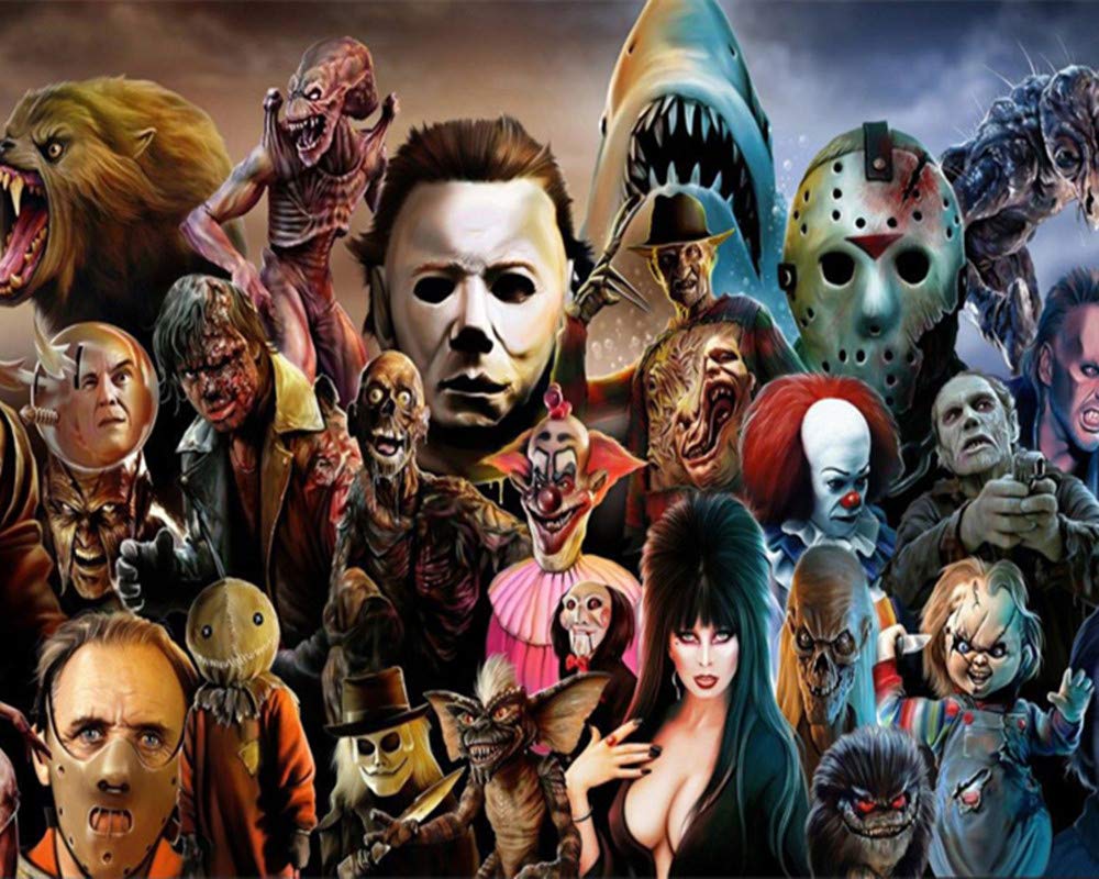 Amazon.com: Paint by Numbers for Adults and Kids Characters from Horror ...