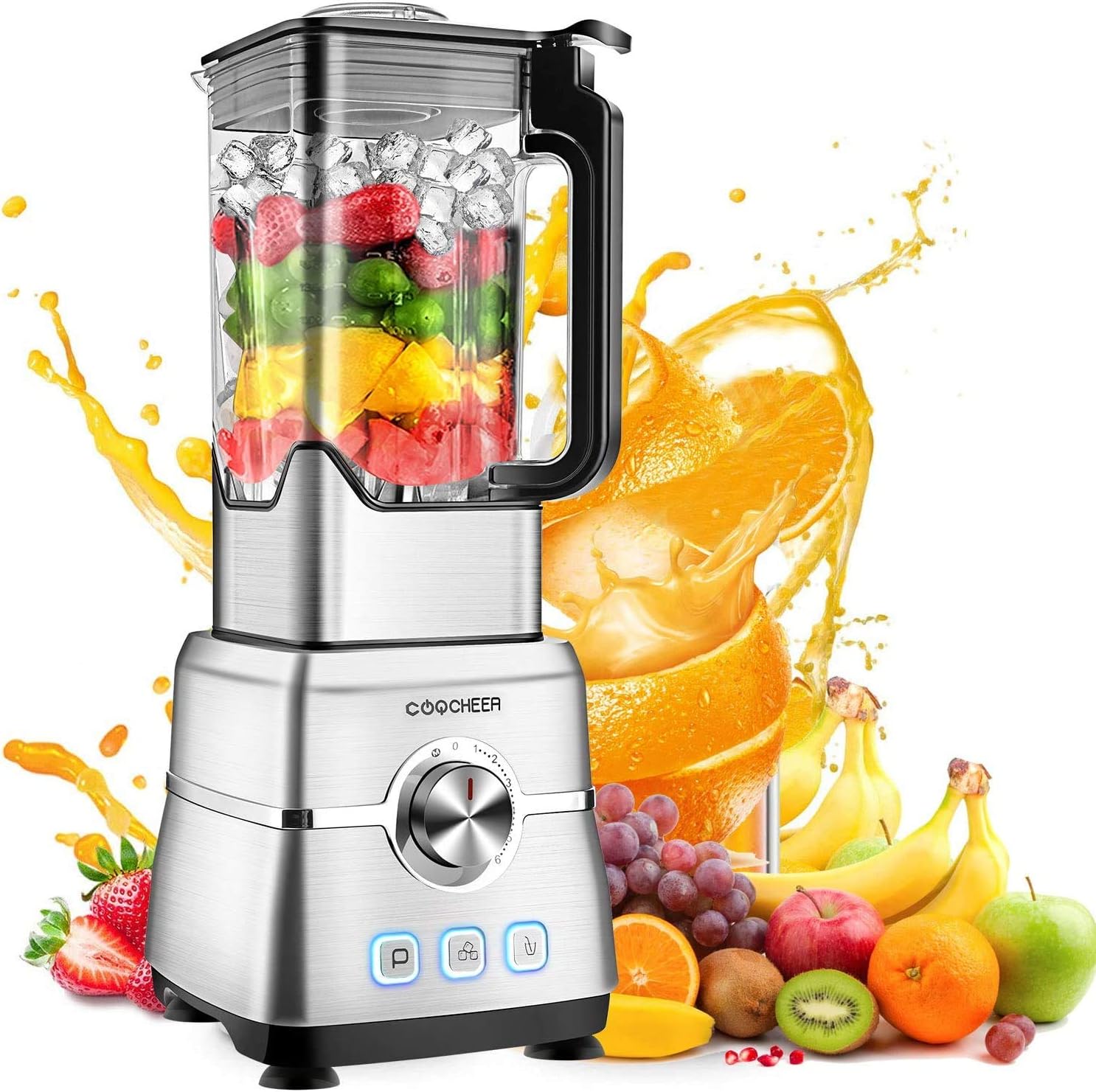 Amazon.de: Standmixer Smoothie Maker, COOCHEER 2000W Mixer, 35000 U/min ...