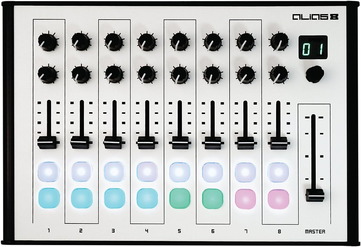 Amazon.com: Livid Instruments LVALIAS8-WHITE MIDI Controller Software ...