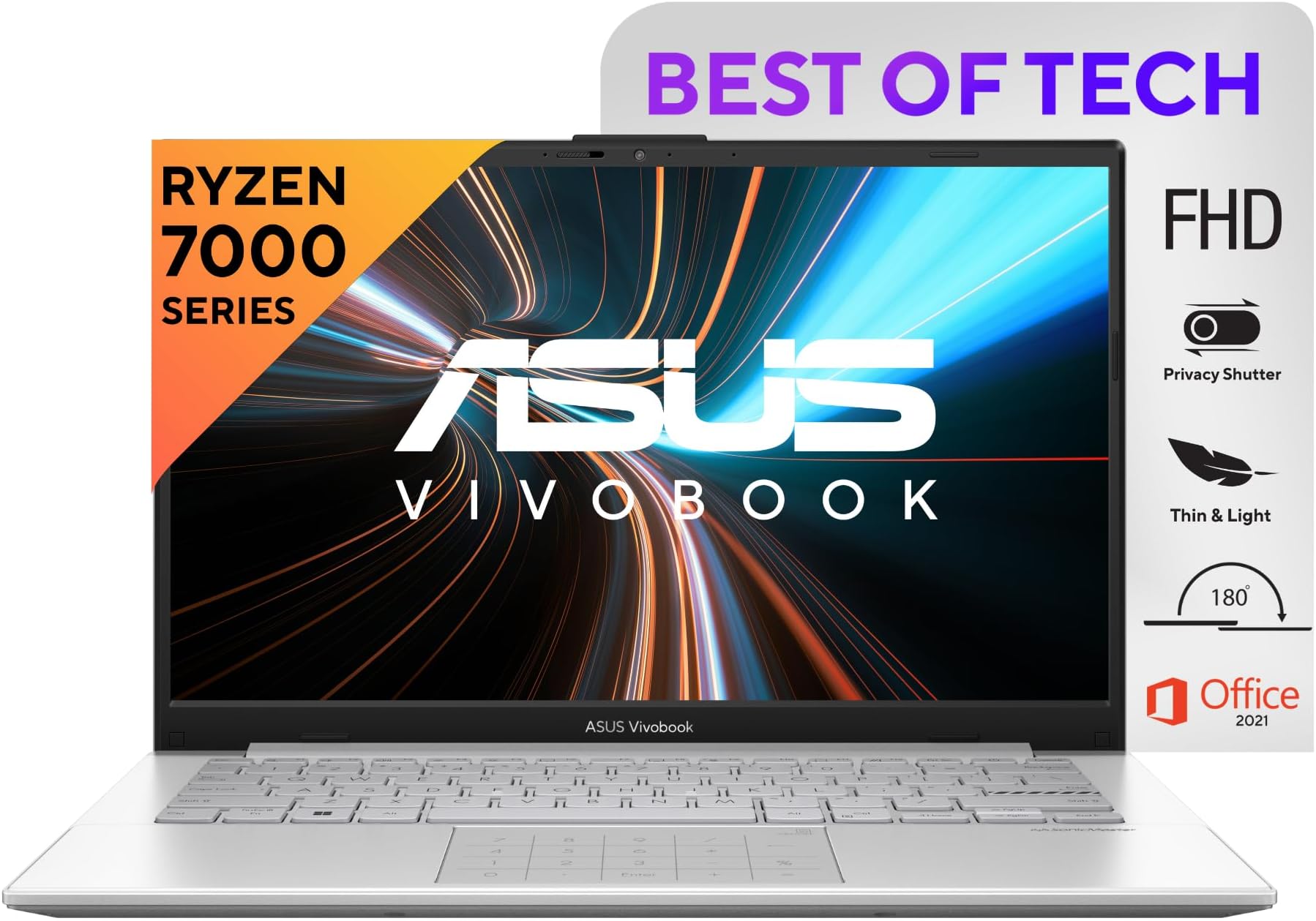 ASUS Vivobook Go 15 (2023), AMD Ryzen 3 7320U, 15.6-inch (39.62 cm) FHD ...
