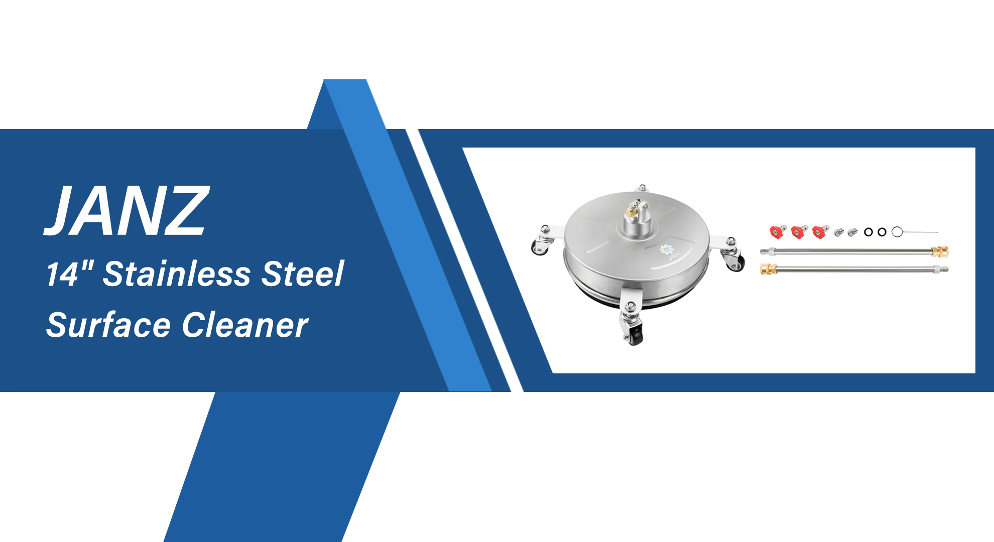 Watch JANZ 14" SS Surface Cleaner on Amazon Live