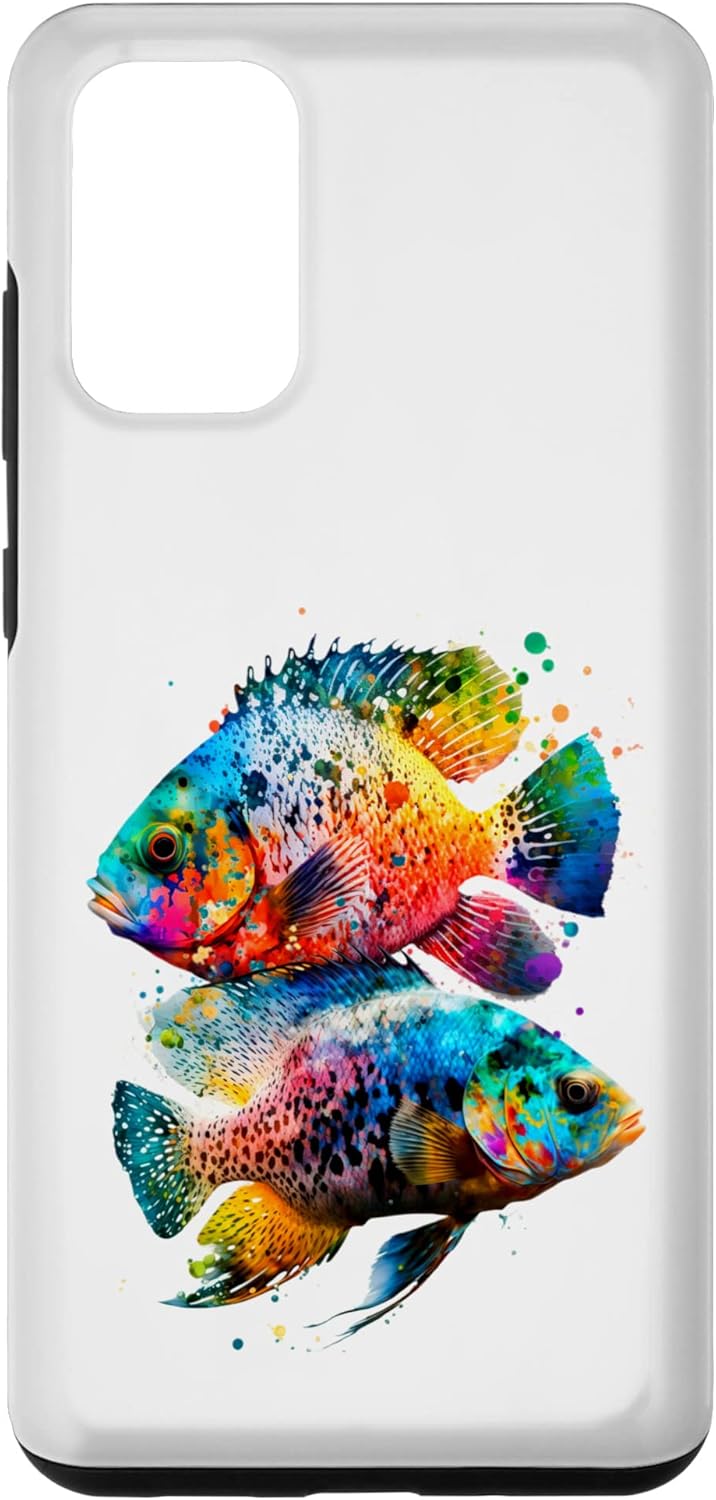 Amazon.com: Galaxy S20+ African Cichlids Paint Splatter Cichlid Lovers ...