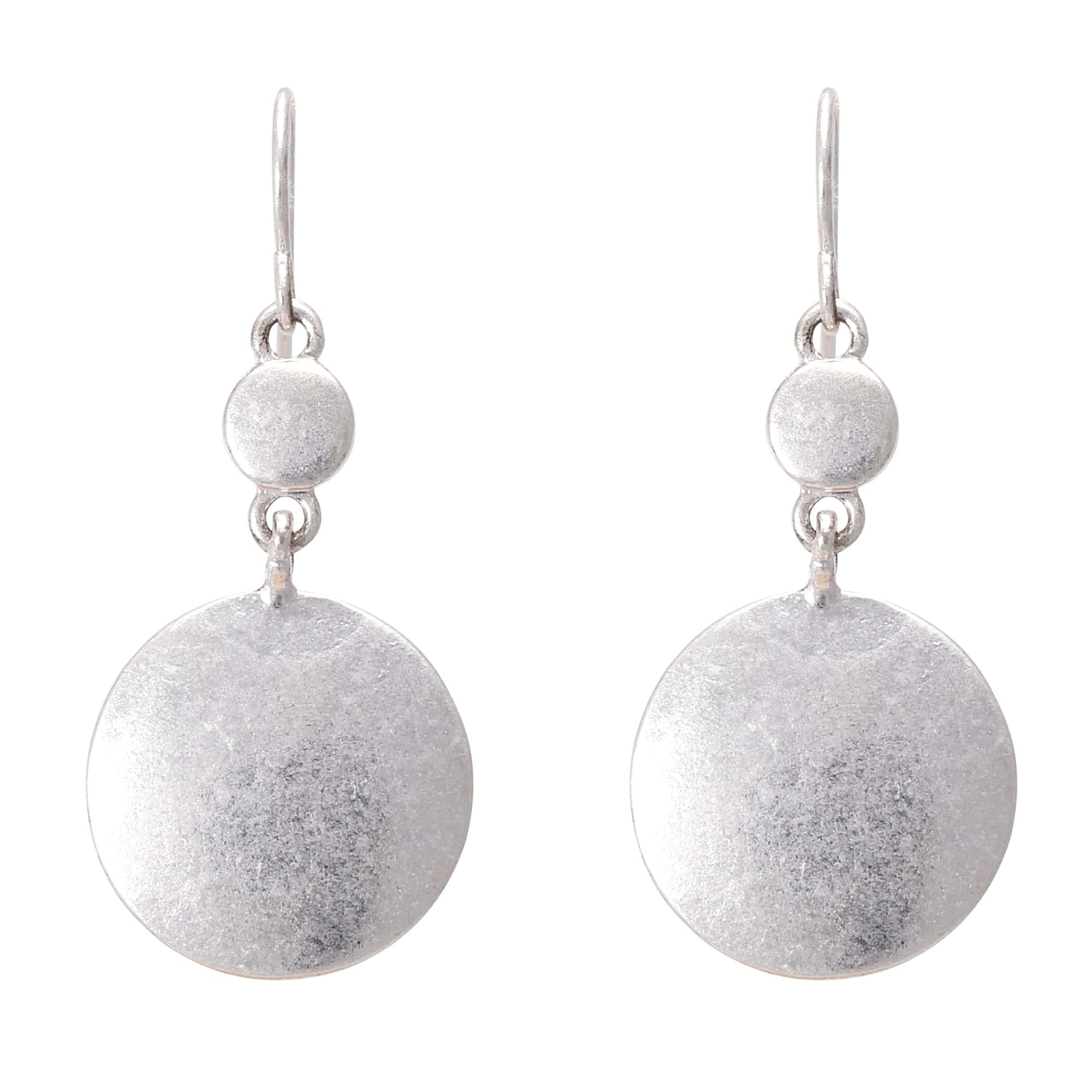 Amazon.com: Gold & Silver Small Dangle Earrings for Women, Mixed Metal ...